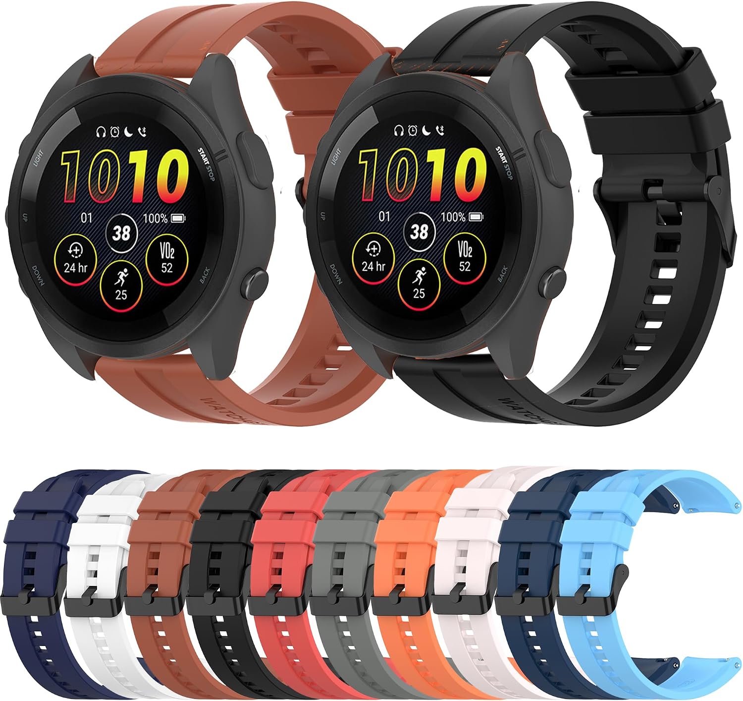 Amazon.com: BESIOFO 10 Pack sillicon Bands Compatible with TOZO S5/S3 ...