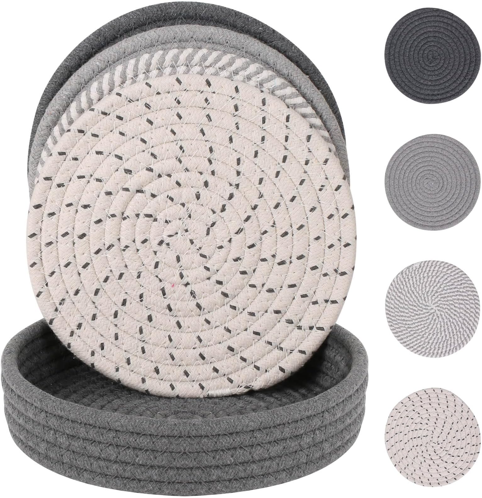 Amazon.com: Billbotk 7" Trivets for Hot Dishes, Hot pots and Pans, 4 ...