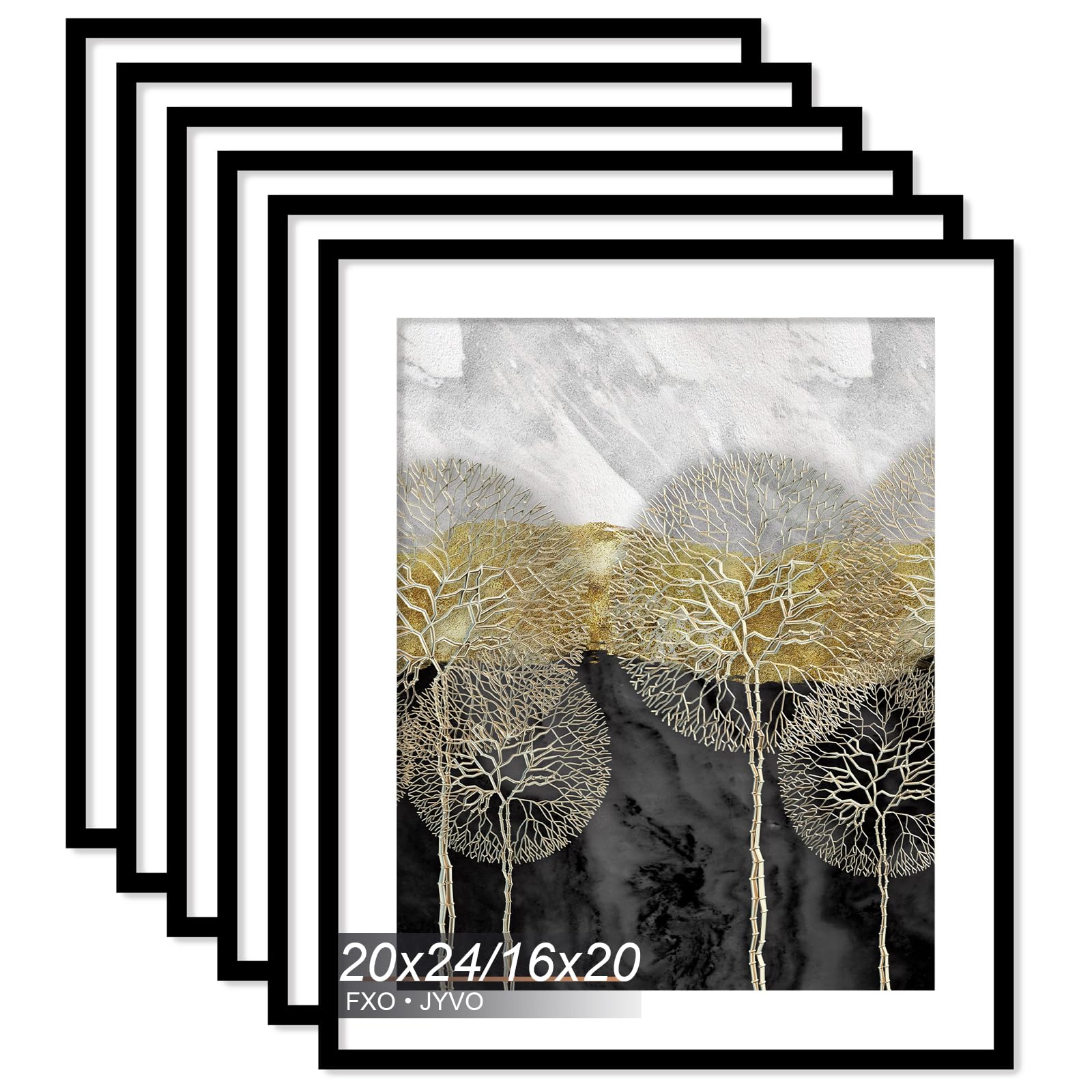 Amazon.com - Fxojyvo 20x24 Picture Frame Set of 6, Display Poster 16x20 ...