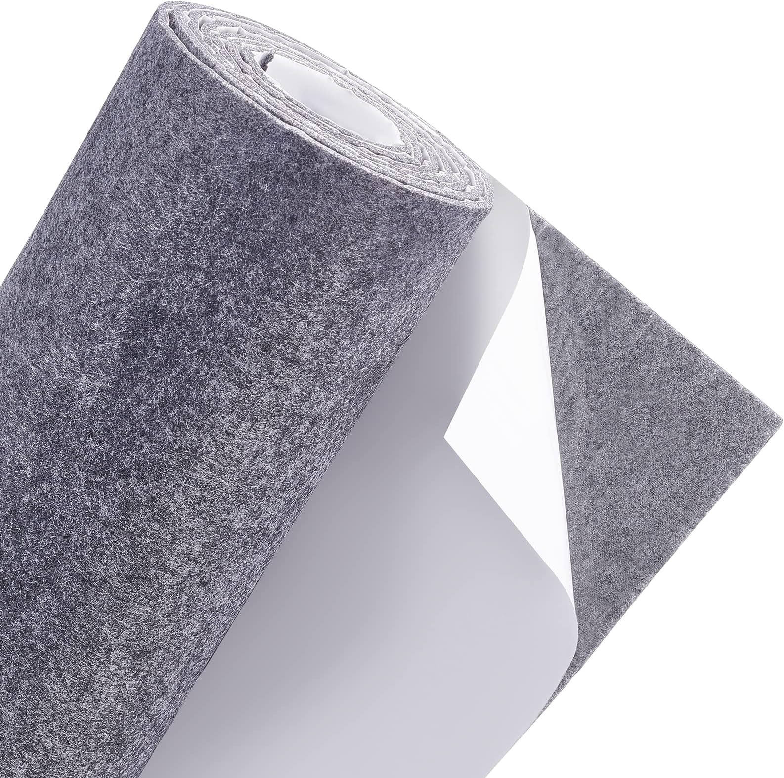 BENECREAT 30cm x 2m Gray Self Adhesive Felt Fabric, Drawer Liner for ...