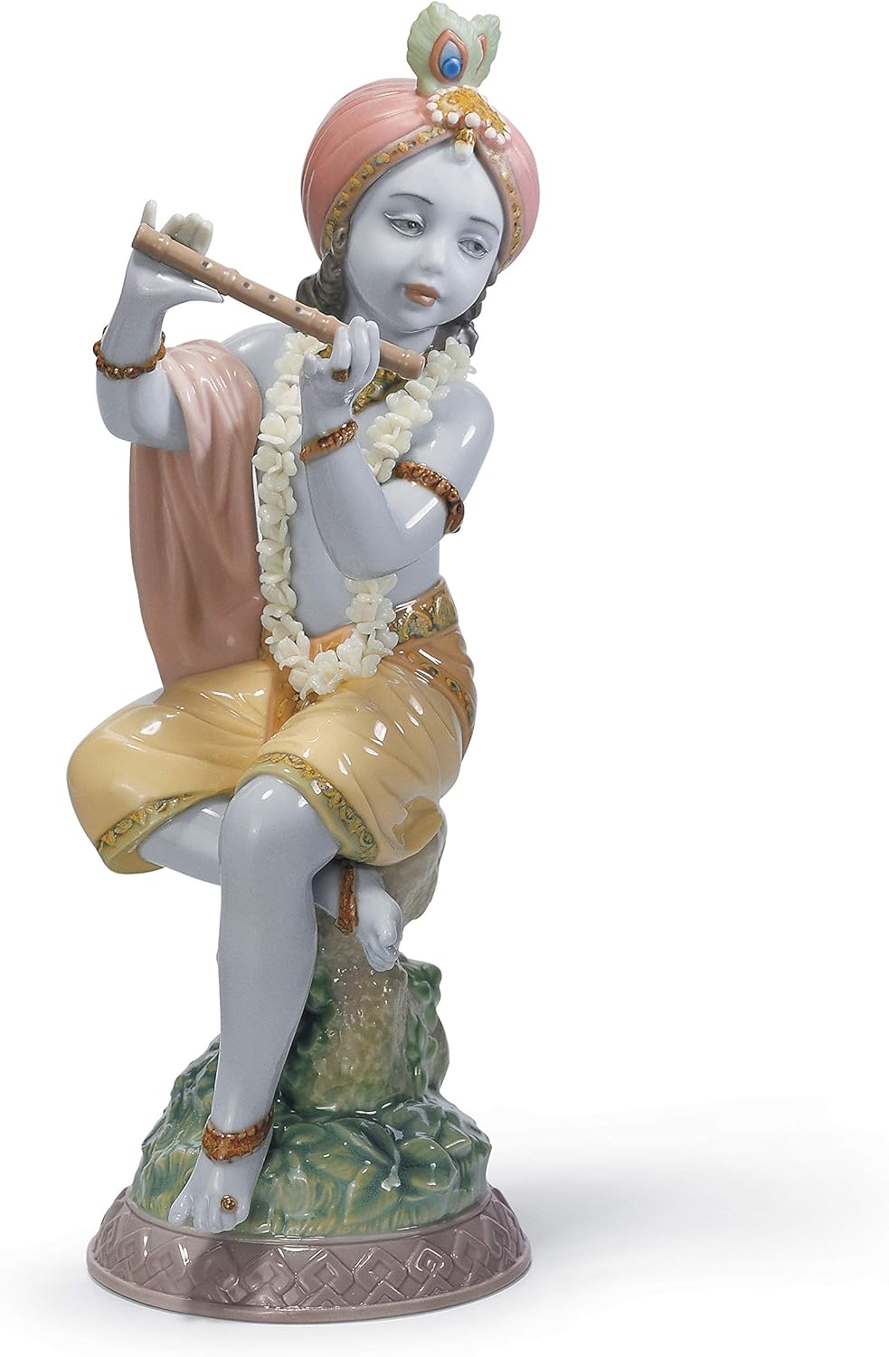LLADRÓ Lord Krishna Figurine. Porcelain Figure Figure. : Amazon.co.uk ...