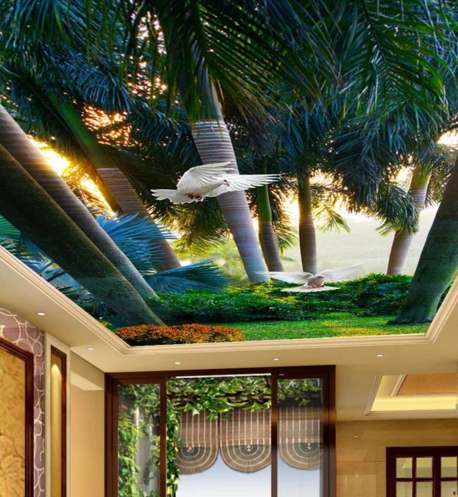 Ceiling Wallpaper Designs India 3D Wallpaper Sticker Panels Ceiling
