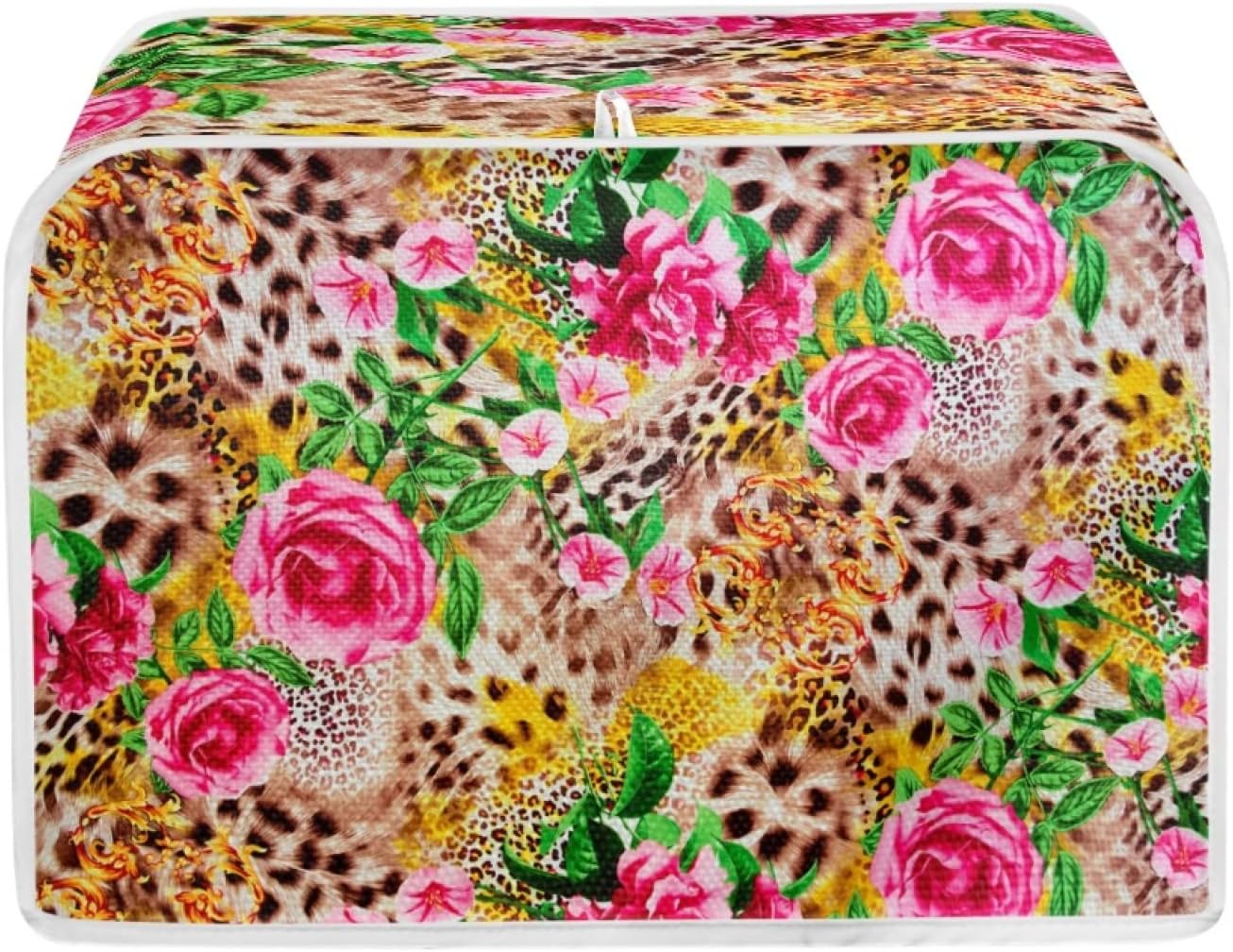 Amazon.com : Salabomia Leopard Print Bread Maker Cover, Rose Washable ...