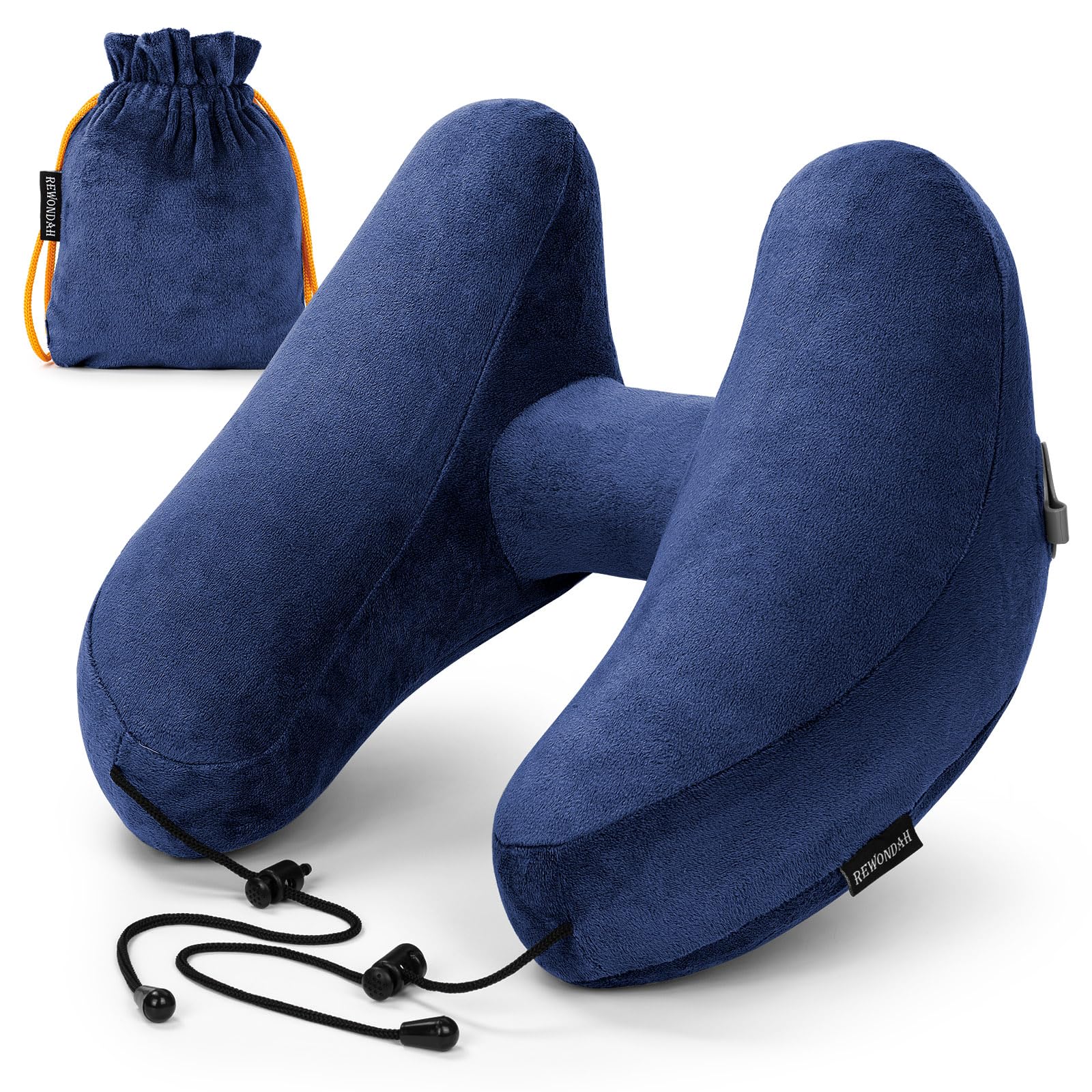 Amazon.com: Inflatable Travel Pillow, H-Shape Inflatable Neck Pillow ...