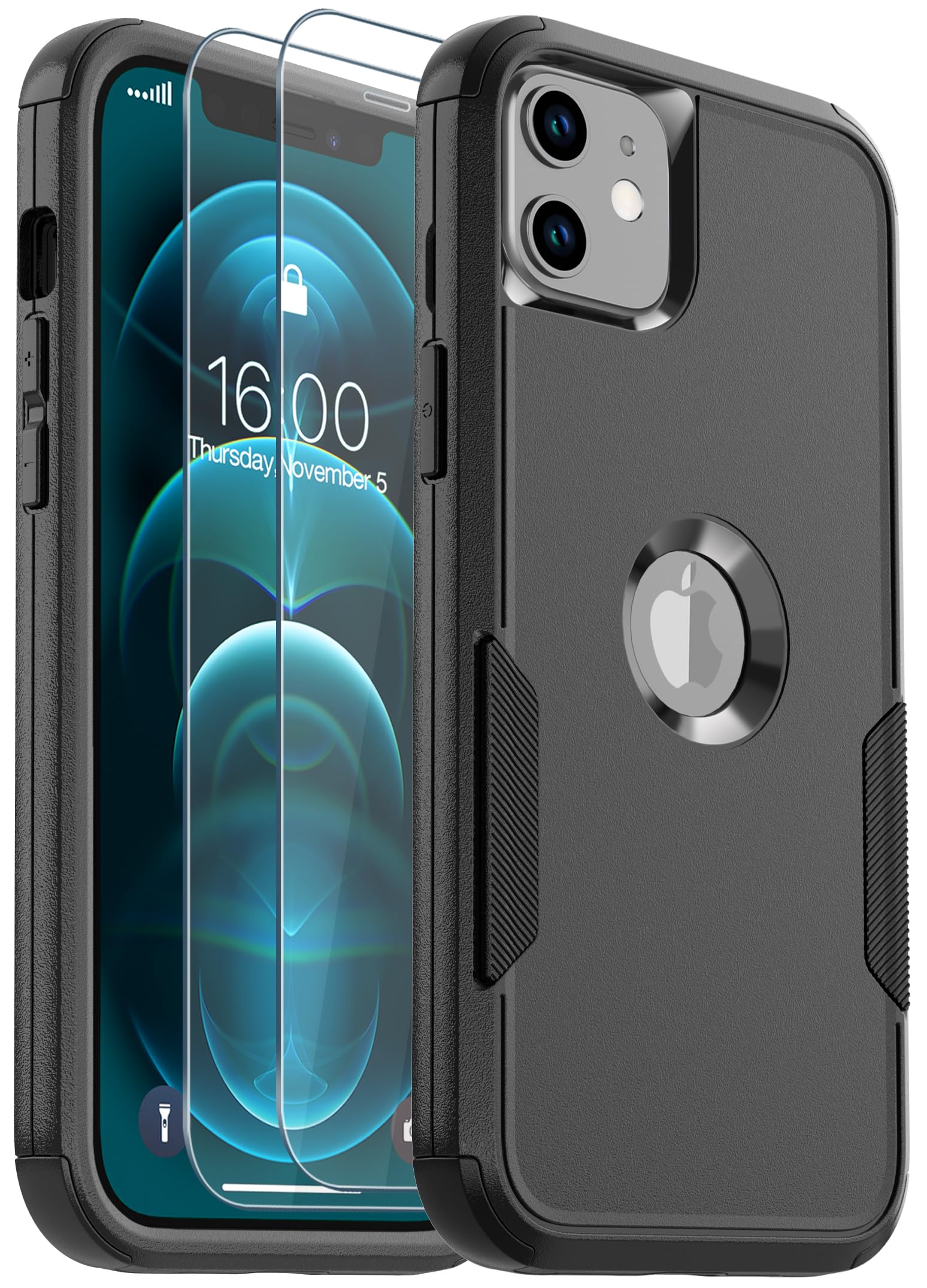 Amazon.com: Guirble for iPhone 12 Case/iPhone 12 Pro Case, [2+Tempered ...