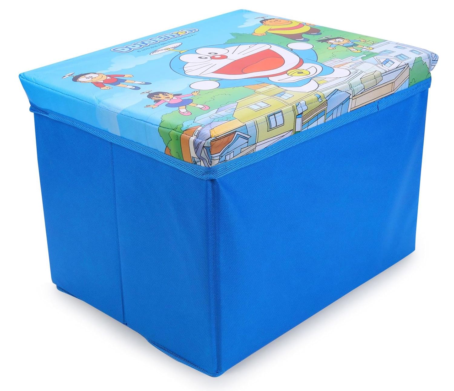 Buy Doaremon Foldable Toy Box Sitting Stool For Kids In Handle Box buy-doaremon-foldable-toy-box-sitting-stool-for-kids-in-handle-box