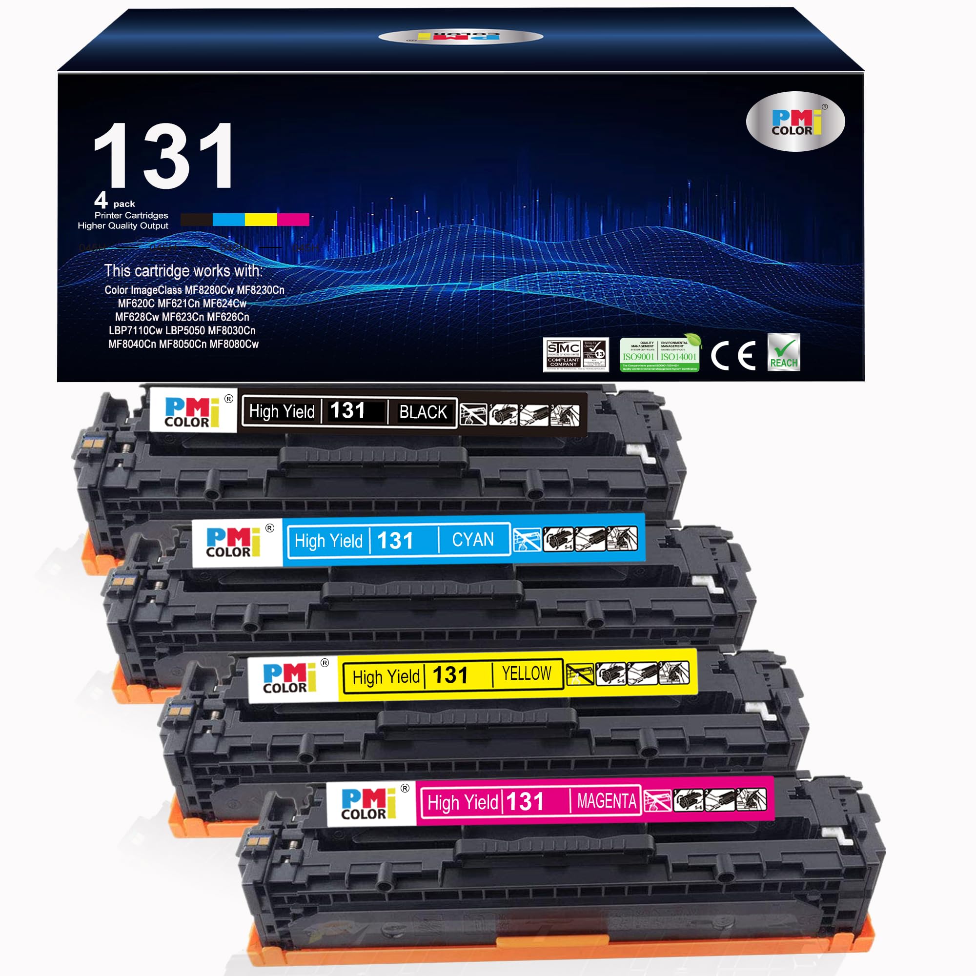 Amazon.com: 131 Toner Cartridges Set Replacement for Canon 131 Toner ...