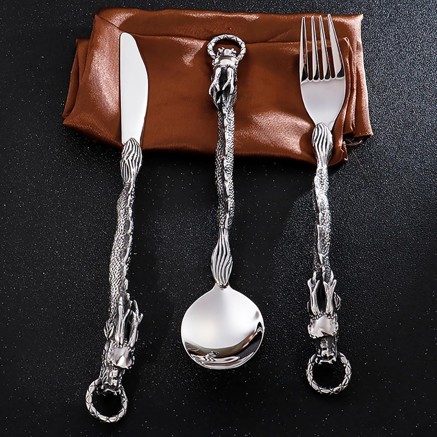 Amazon.com | Silverware Set for 4 Flatware Set, Utensil Sets Chinese ...