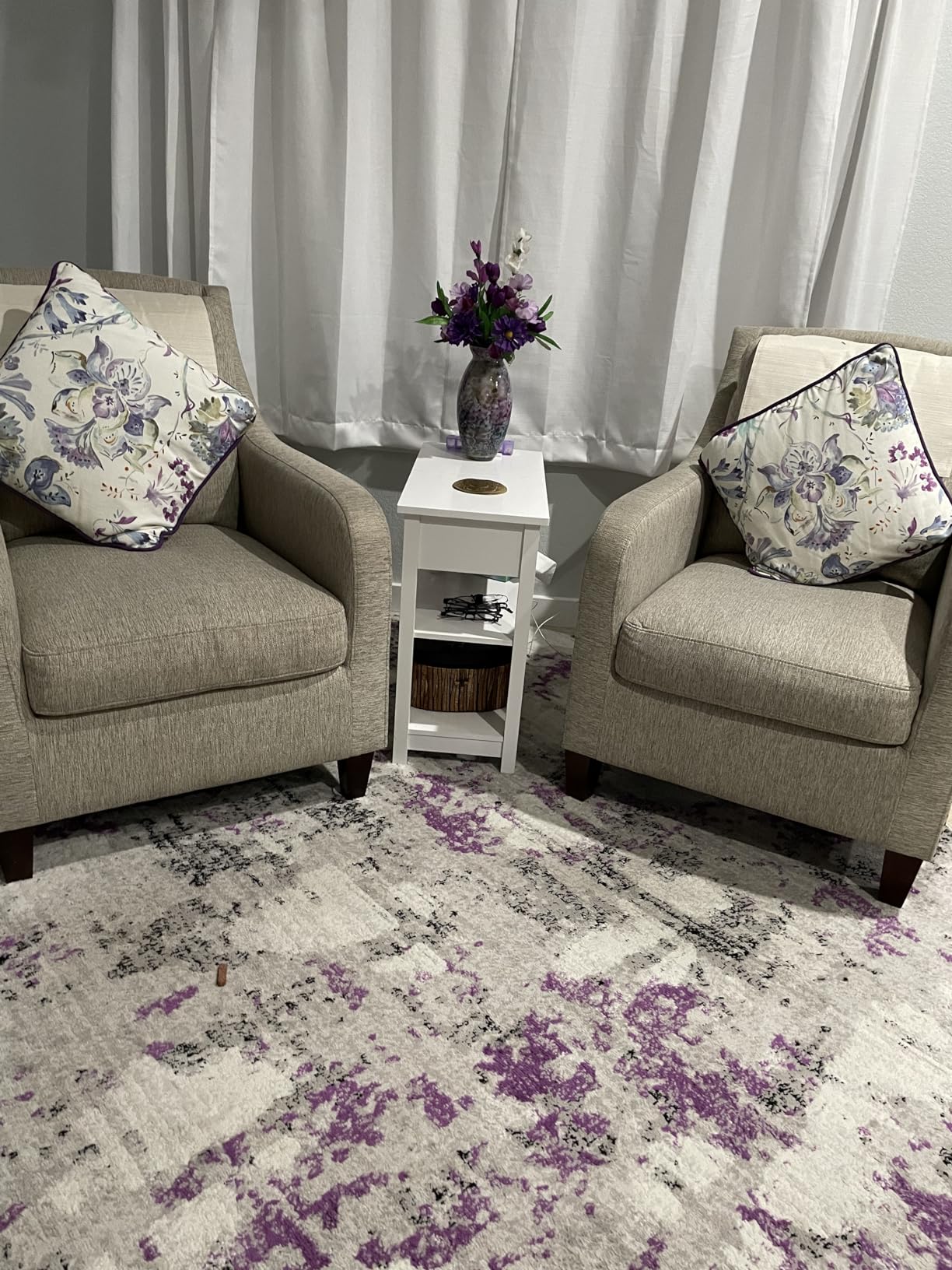 Amazon.com: MIRACOL Flip Top Side Table - Wood Small Corner Narrow ...