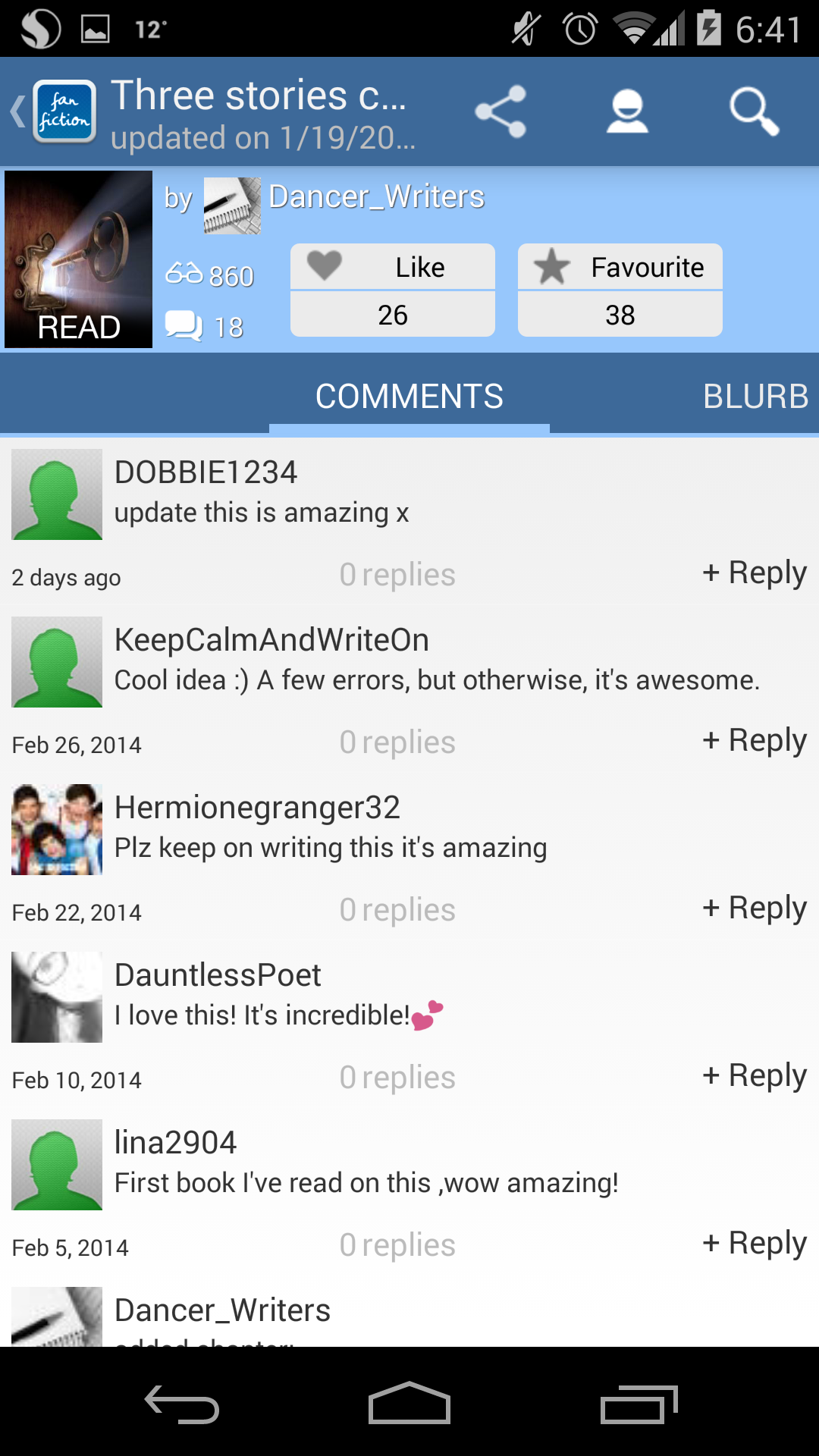 Movellas Fanfiction - App on Amazon Appstore