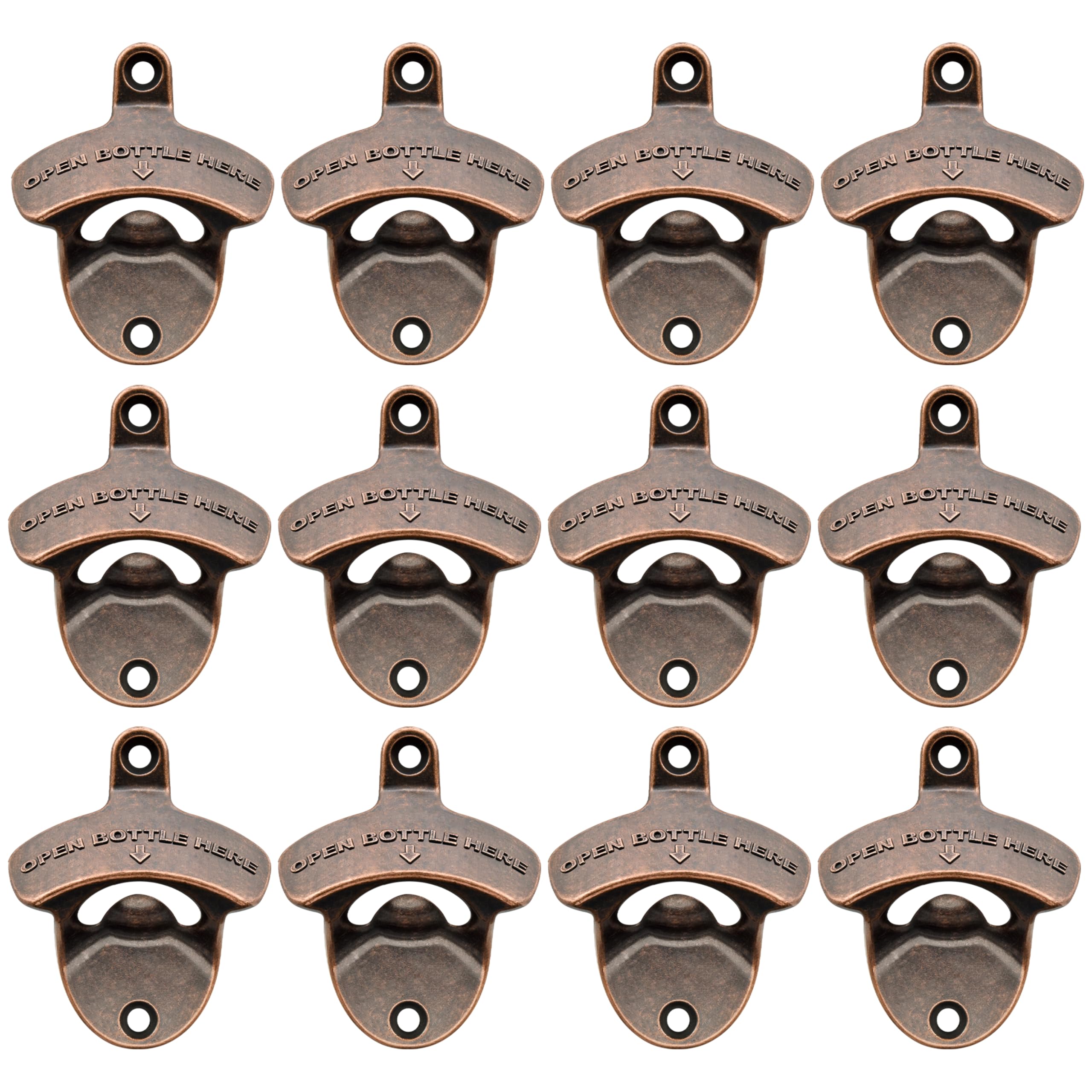 Amazon.com: Luwanburg 12 PCS Bottle Opener Wall Mounted Bulk OPEN ...