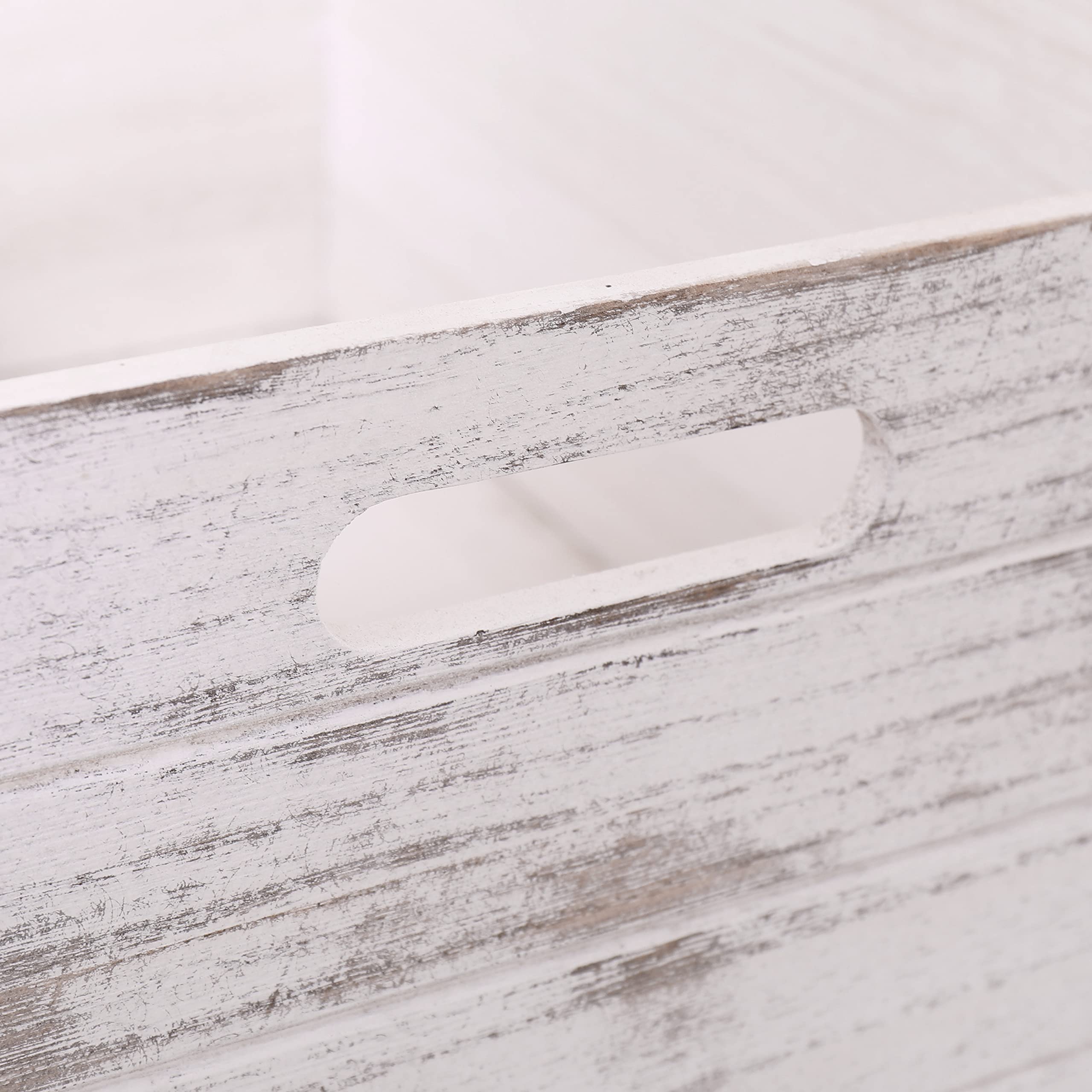 Farmhouse Antique White Wooden Crate For Storage,Rustic Decorative ...