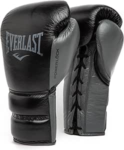 Everlast Powerlock 2 Pro Fighting Gloves - Black - 10 oz, Training ...