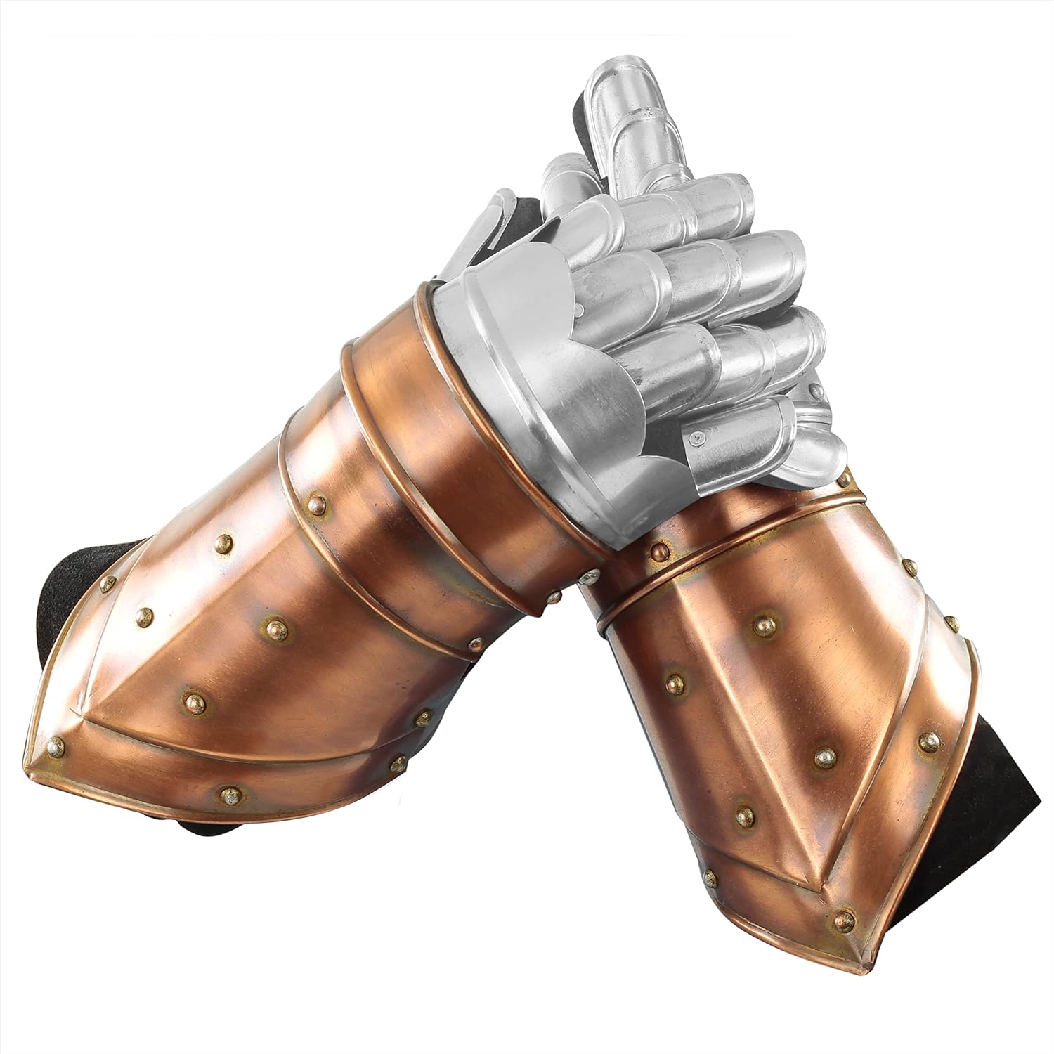 Amazon.com: Medieval Knight Gauntlets Gloves Pair Wearable Crusader ...