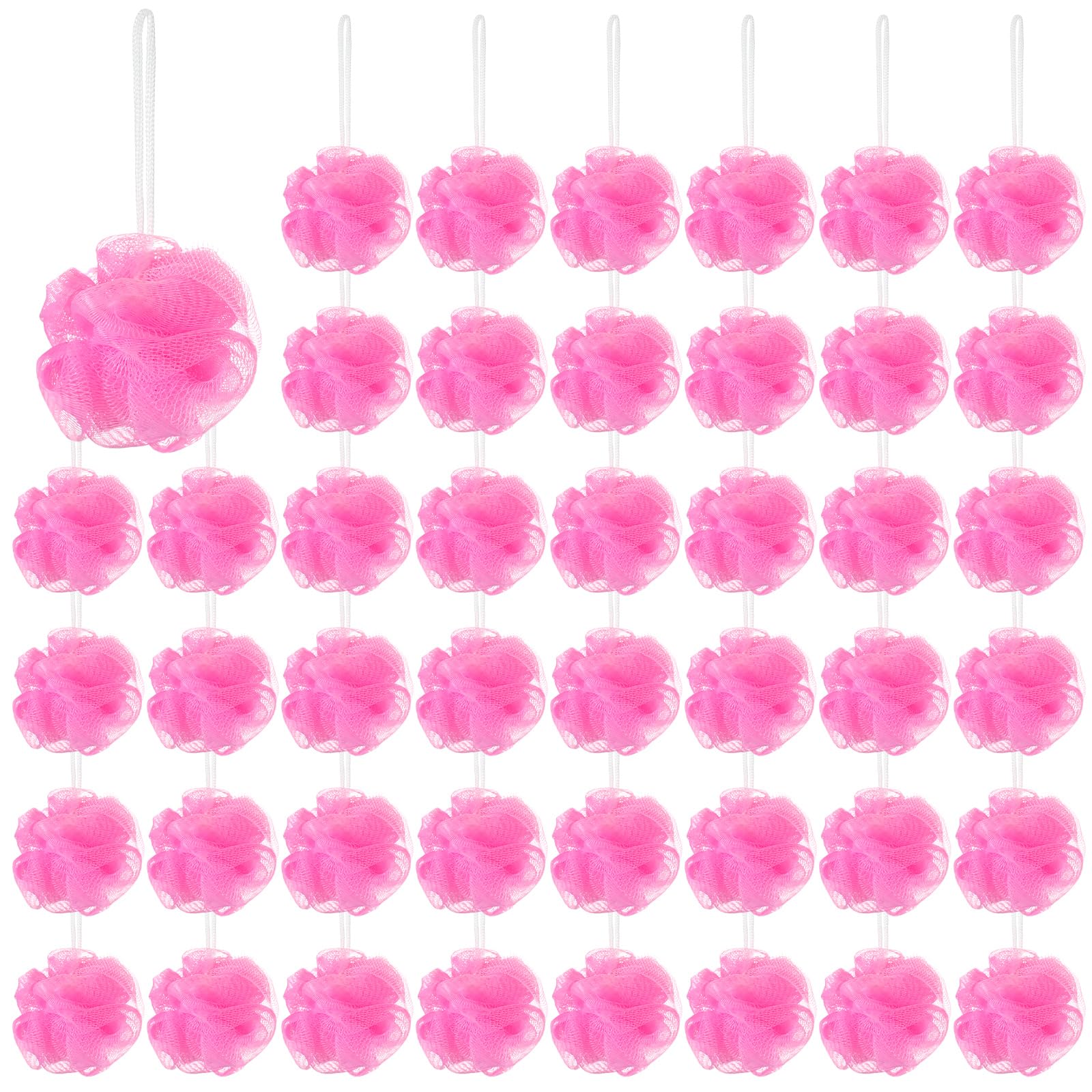 Amazon.com: Suttmin 50 Pcs Loofah Sponge Bulk Mini Shower Sponge 3 Inch ...