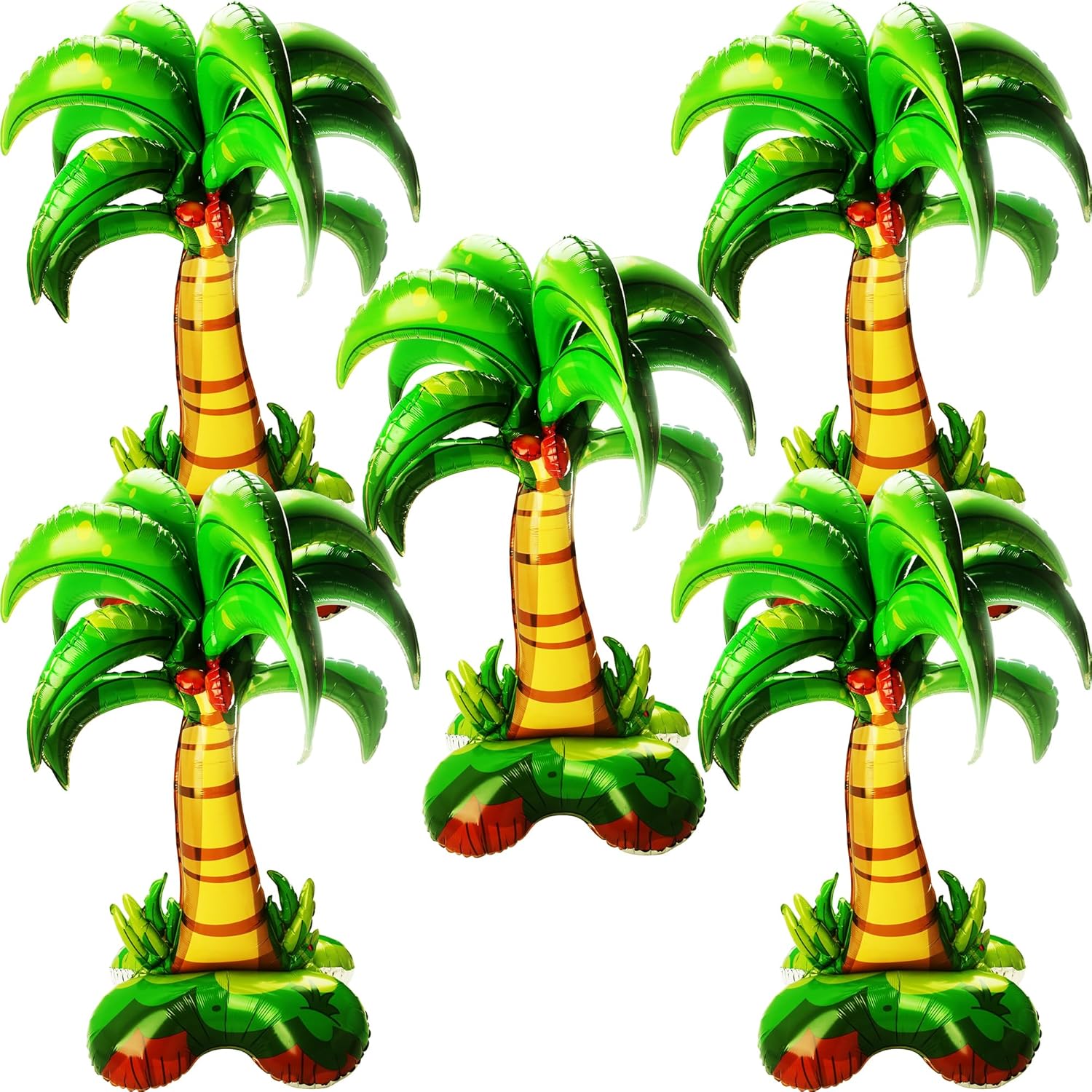 Amazon.com: Feradny 5 Pack 52 Inch Palm Trees Foil Balloon Inflatable ...
