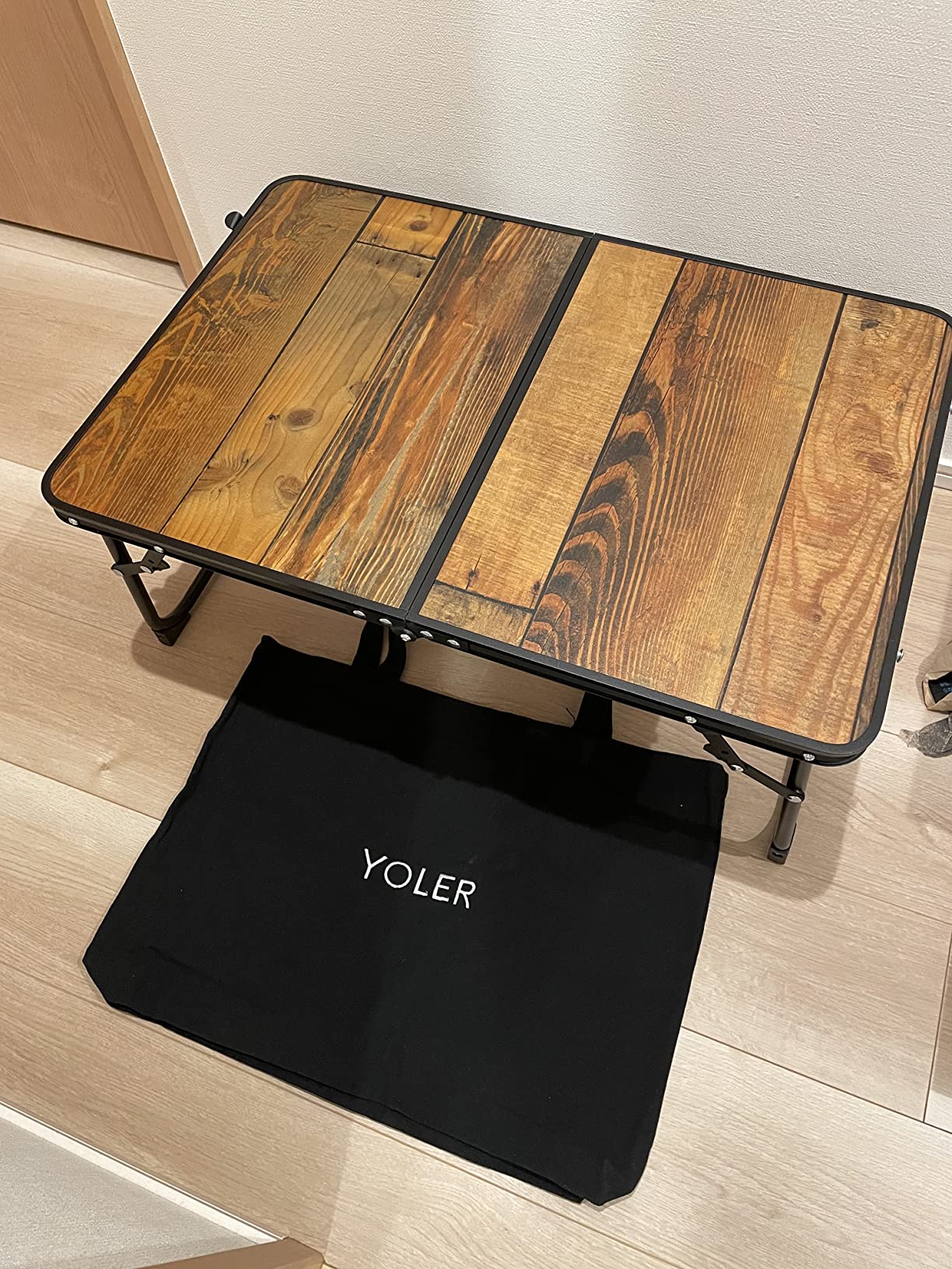 Amazon.co.jp: YOLER キャンプテーブル 折りたたみ テーブル アウトドア ピクニック ロータイプ 机 アルミ 軽量 コンパクト レジャー ソロ キャンプ お花見 バーベキュー ...