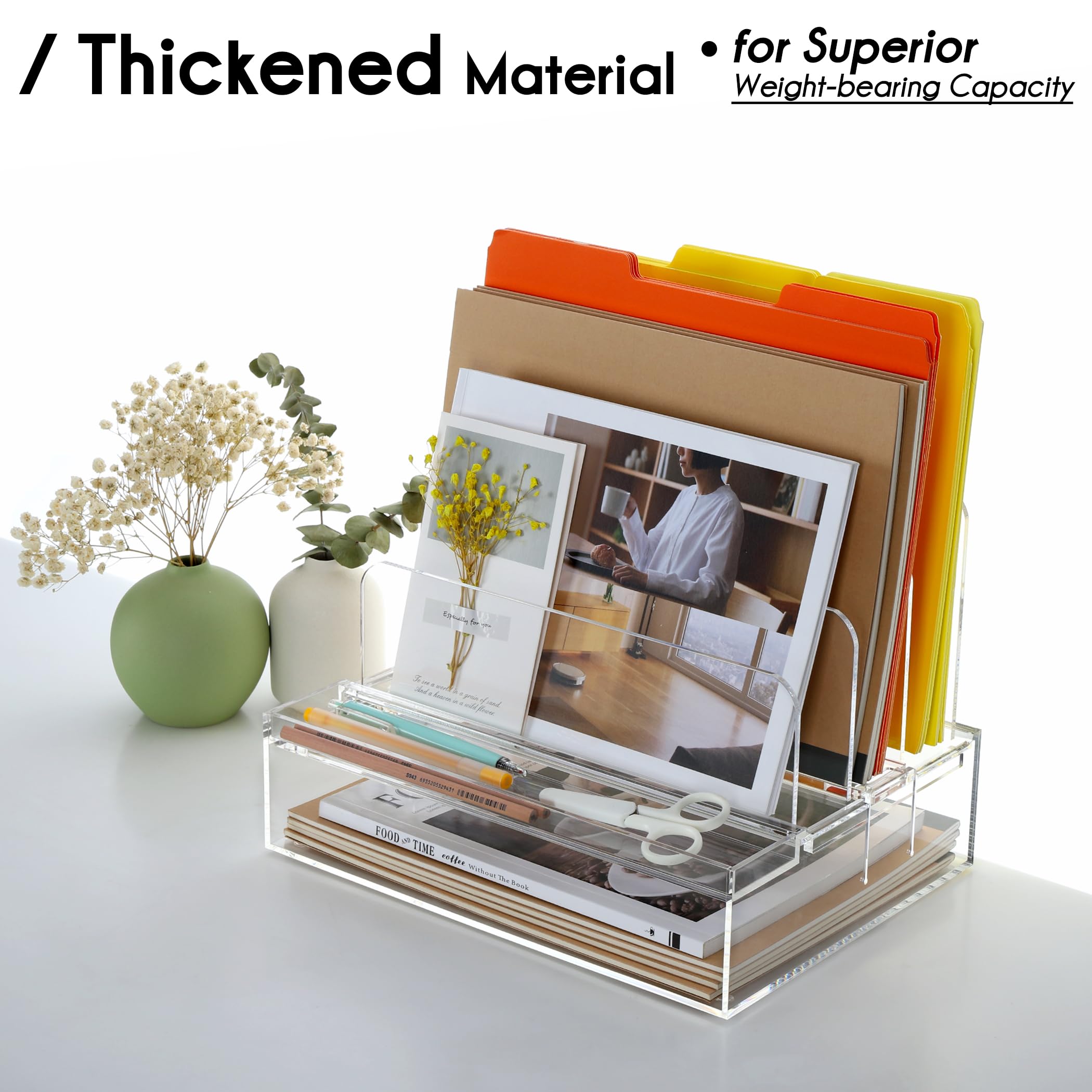 Snapklik.com : DINGHUO Acrylic Desk Organizers And Accessories Storage ...