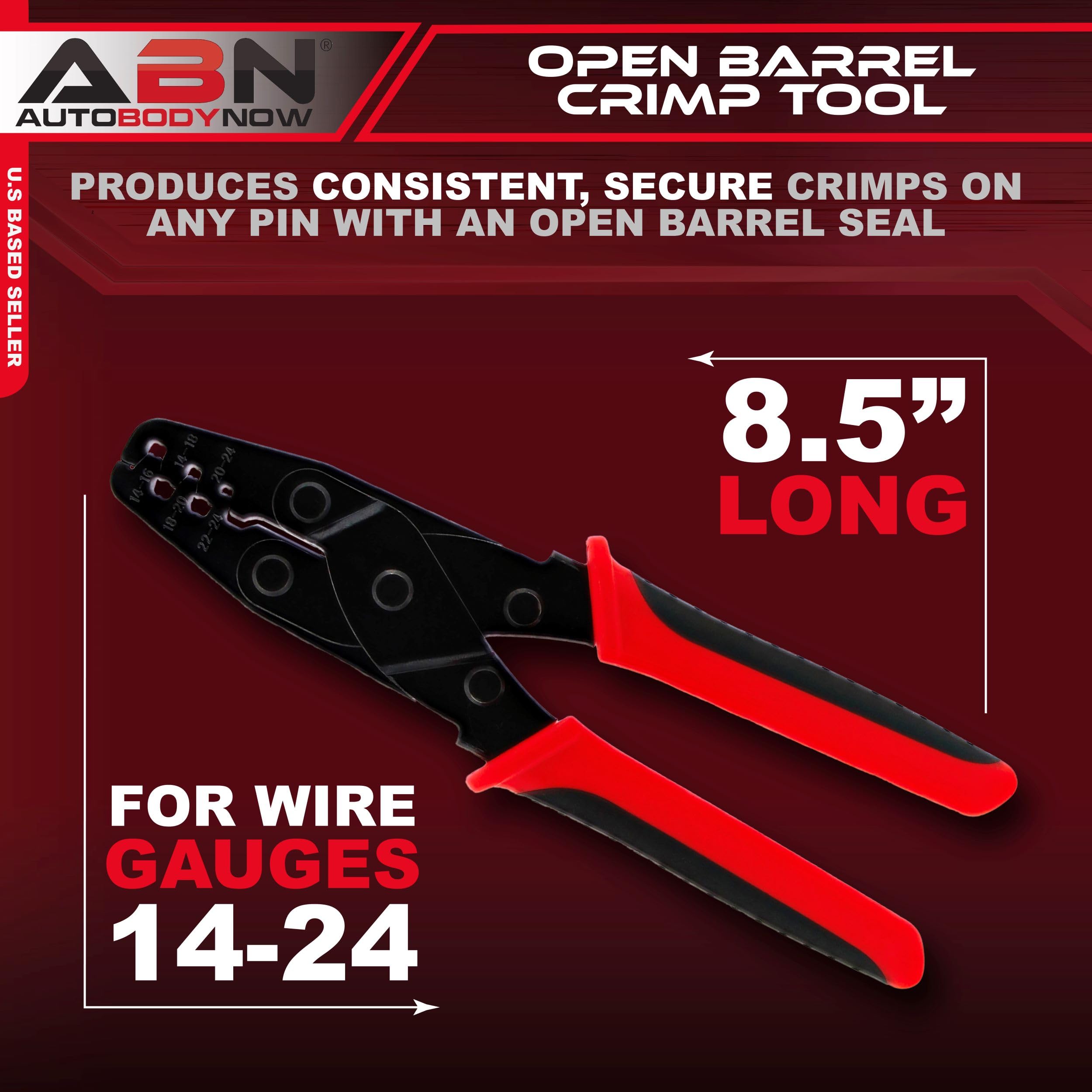 Snapklik.com : Open Barrel Crimper, Wire Crimper Tool For 14-24 Gauge ...