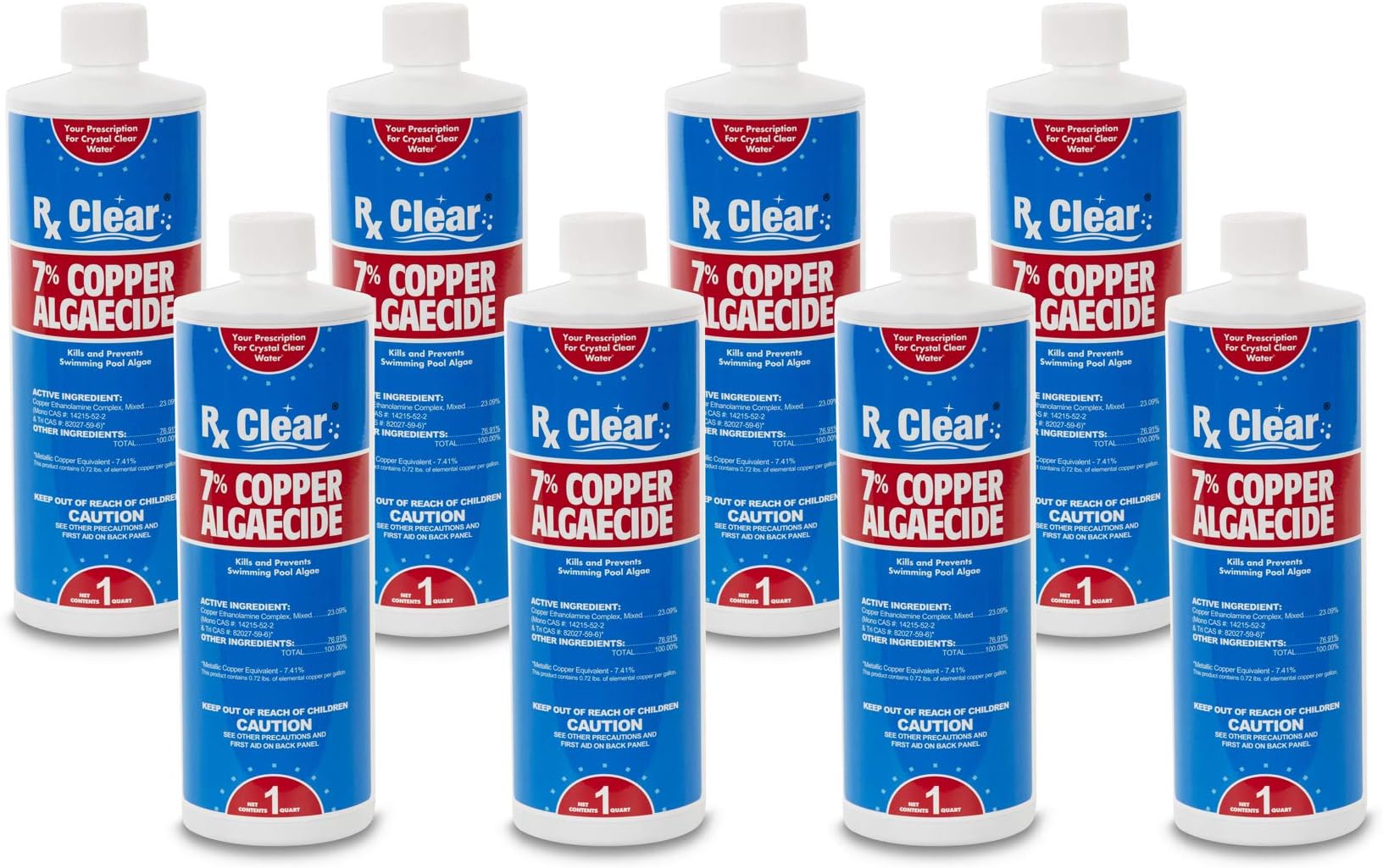 Amazon.com: Rx Clear 7% Copper Algaecide | Kills and Prevents Algae for ...