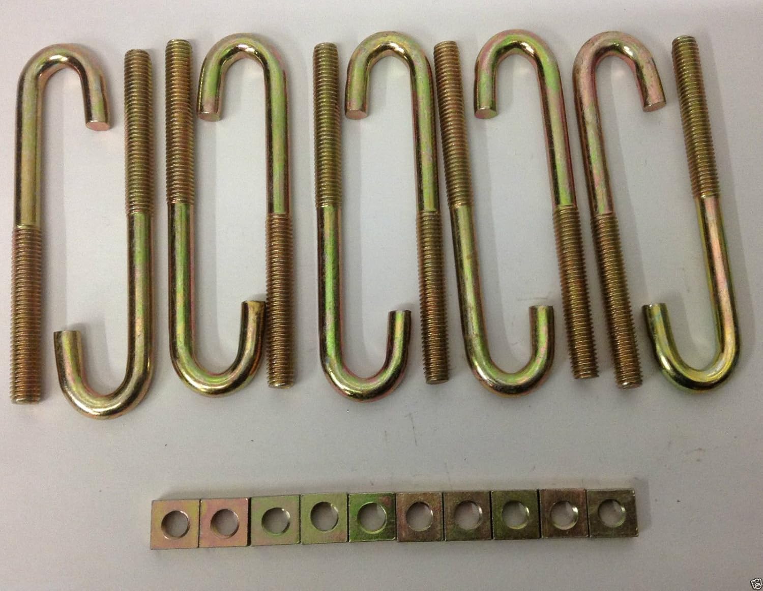 10 unidades, M8 x 100 mm gancho J pernos, tornillos, pernos para ...