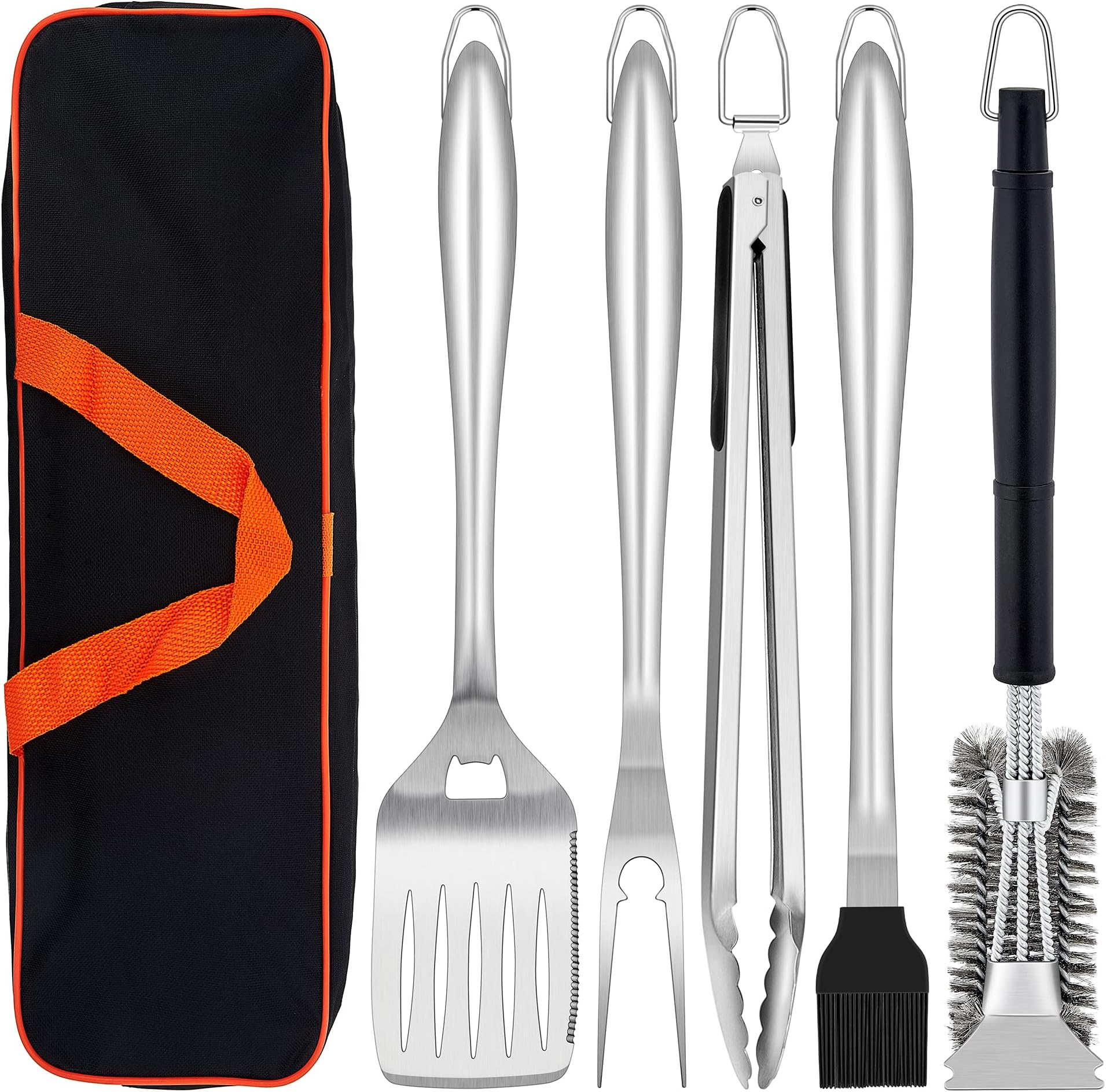 BBQ Tools Sets - Premium Barbecue Utensils - 4 Piece Grill Kit: Spatula ...
