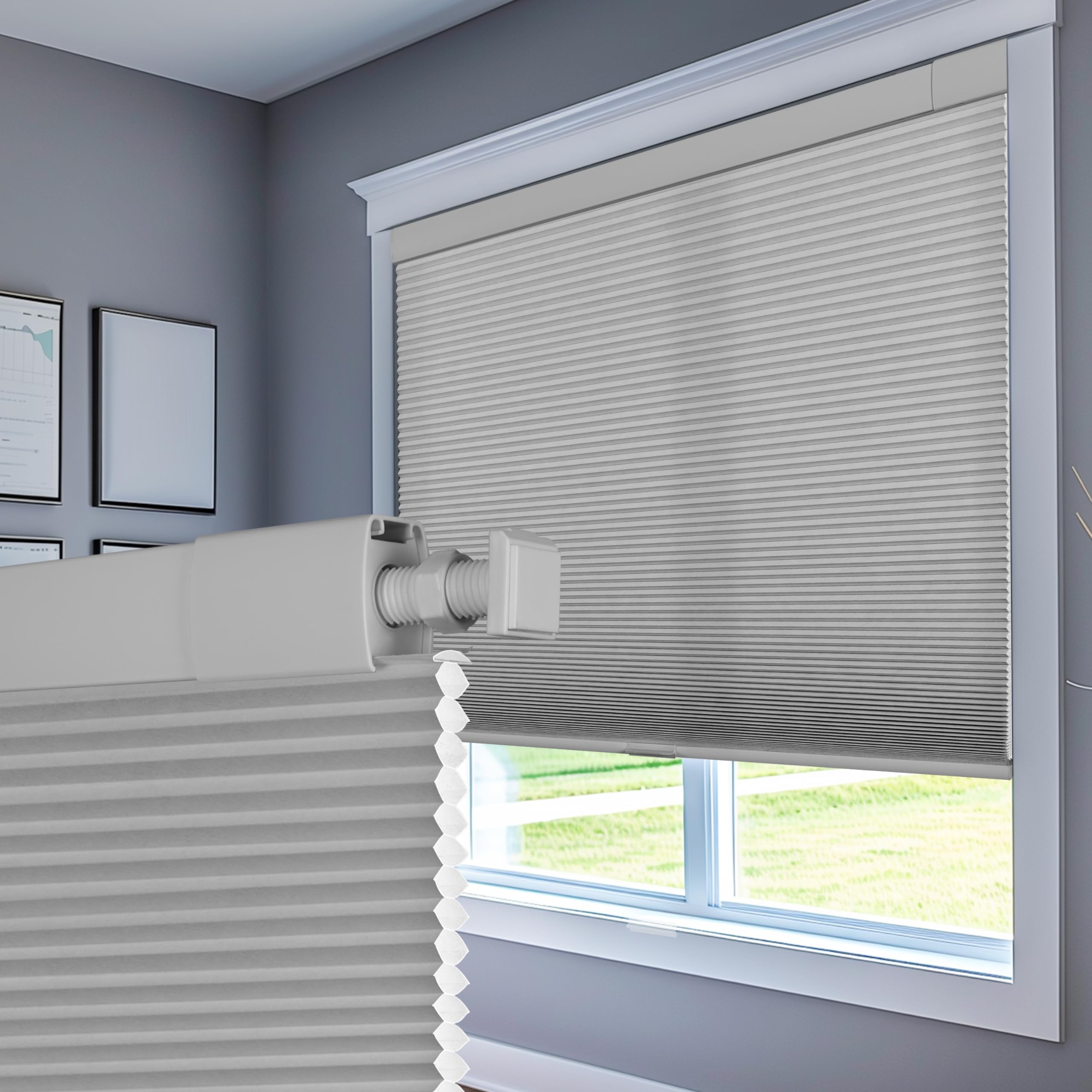 Amazon.com: Boolegon No Drill Blinds for Windows Light Filtering ...