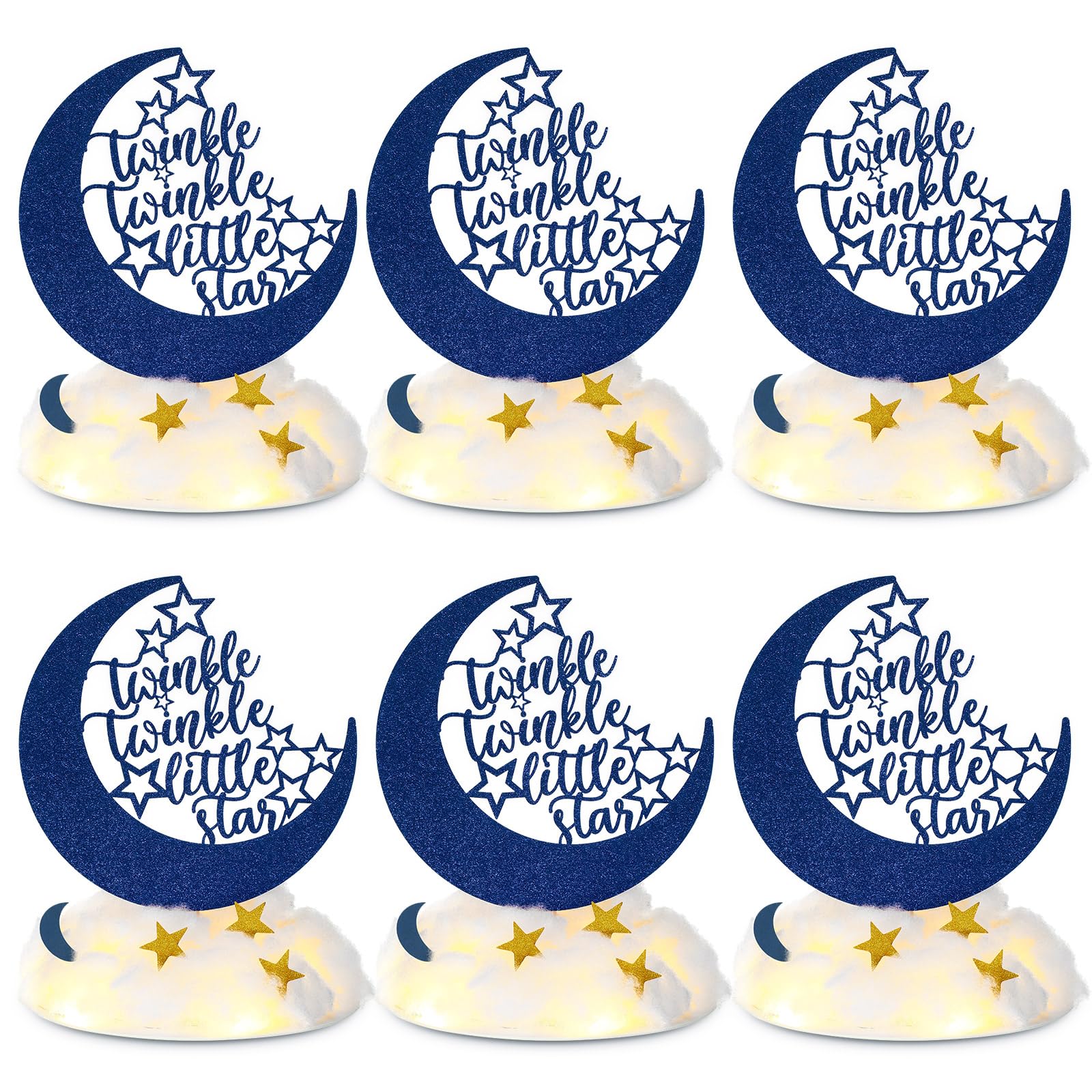 Amazon.com: 6 Sets Twinkle Small Star Centerpiece Sticks for Baby ...