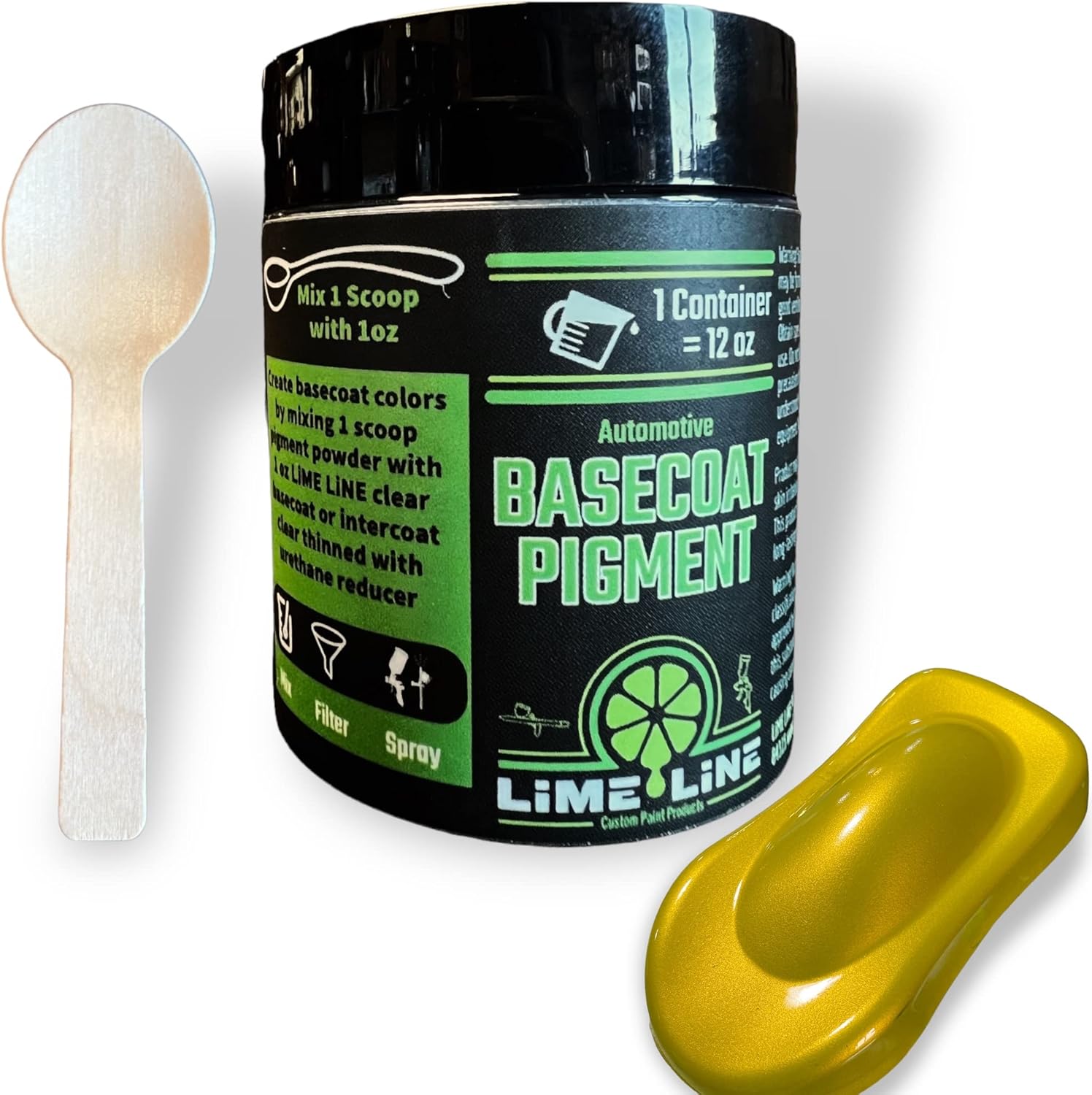 Amazon.com: LiME LiNE Base Coat Maker Pigment Powder, Automotive Grade ...
