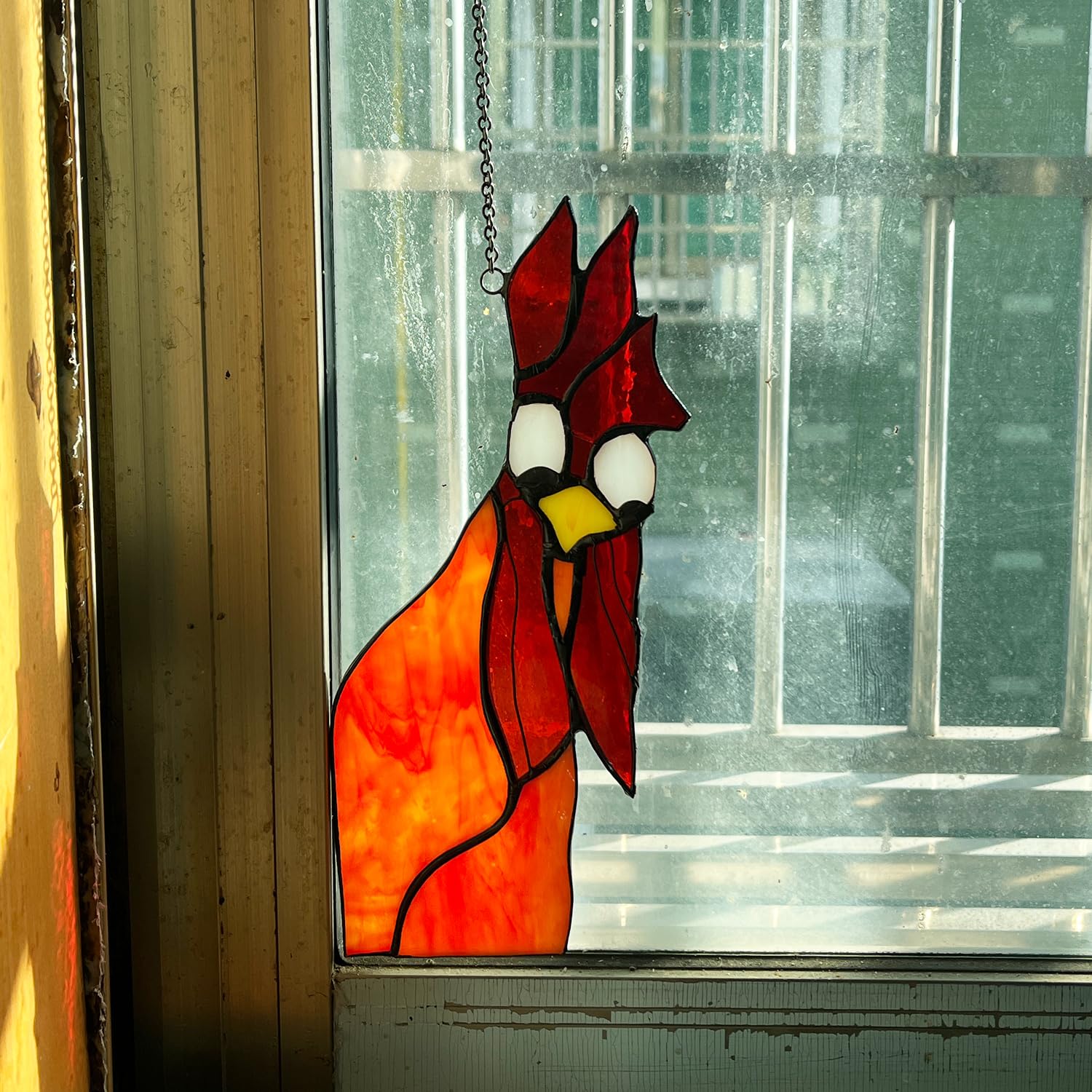 Chicken Stained Glass Panels Stained Glass Reflections New Custom