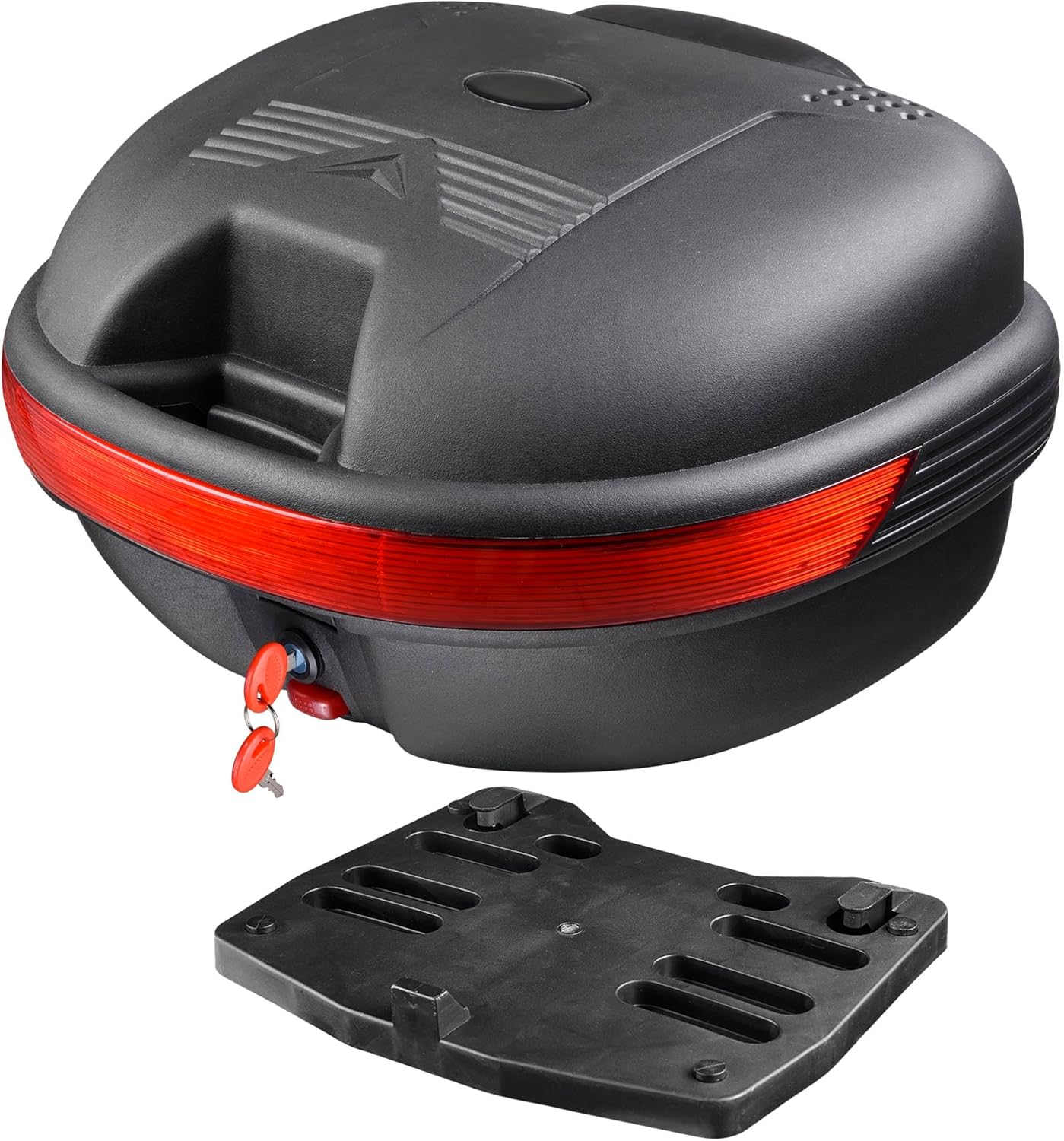 Amazon.com: TOPURWAY Motorcycle Trunk Black Top Case Tail Box Scooter ...