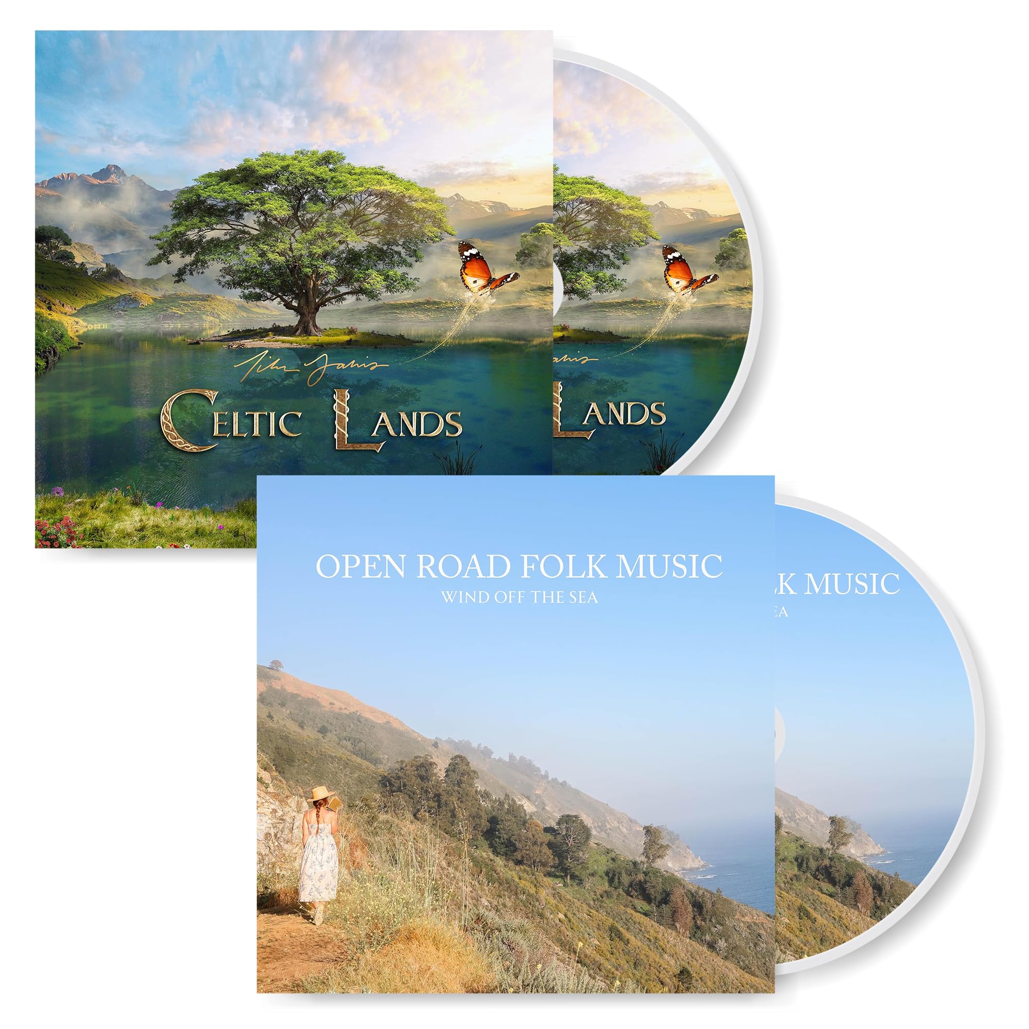Tim Janis Celtic Lands & Open Road Folk Wind Off the Sea Music Bundle ...