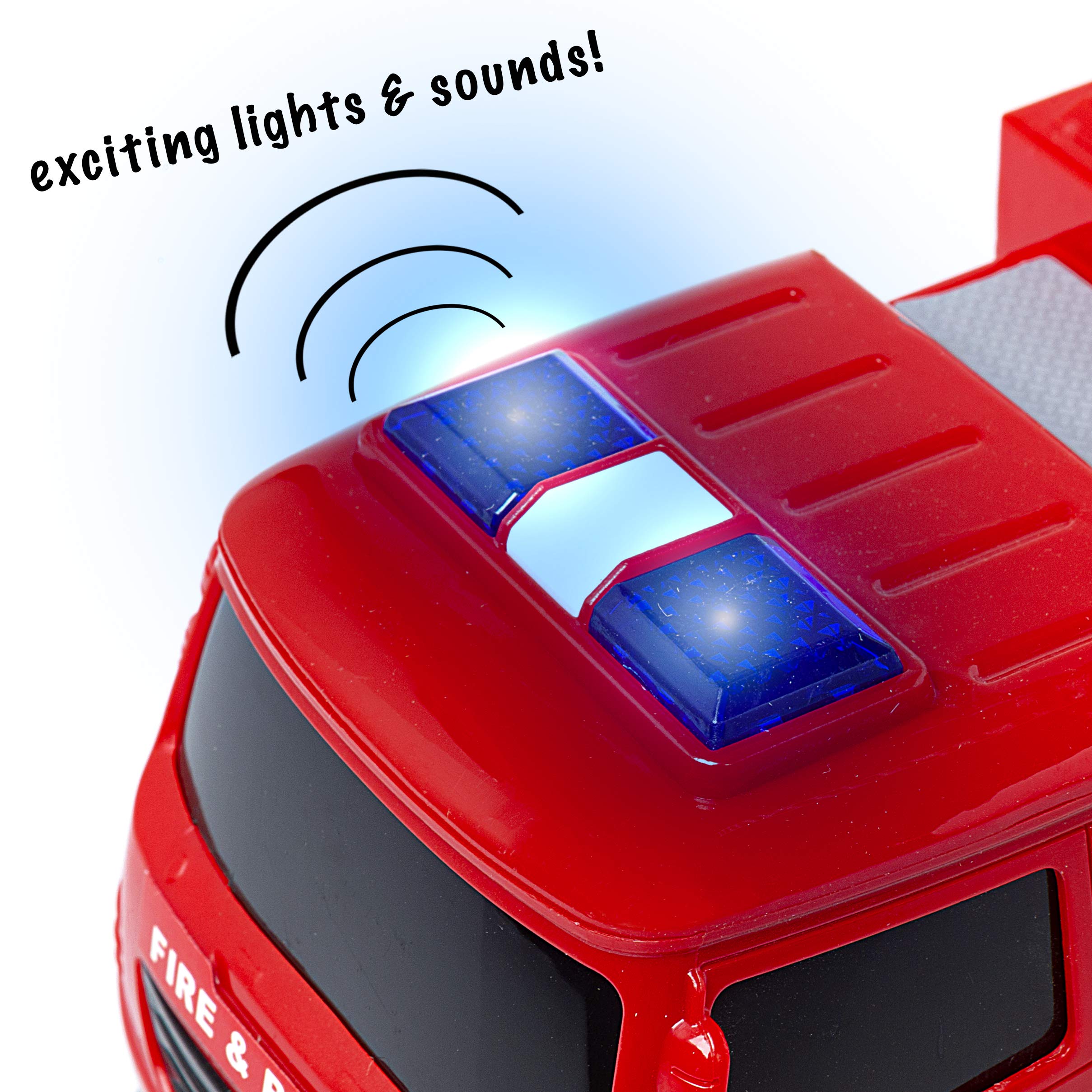 abeec Fire Engine - Fire Engine Toy with Light and Sound Effects for ...