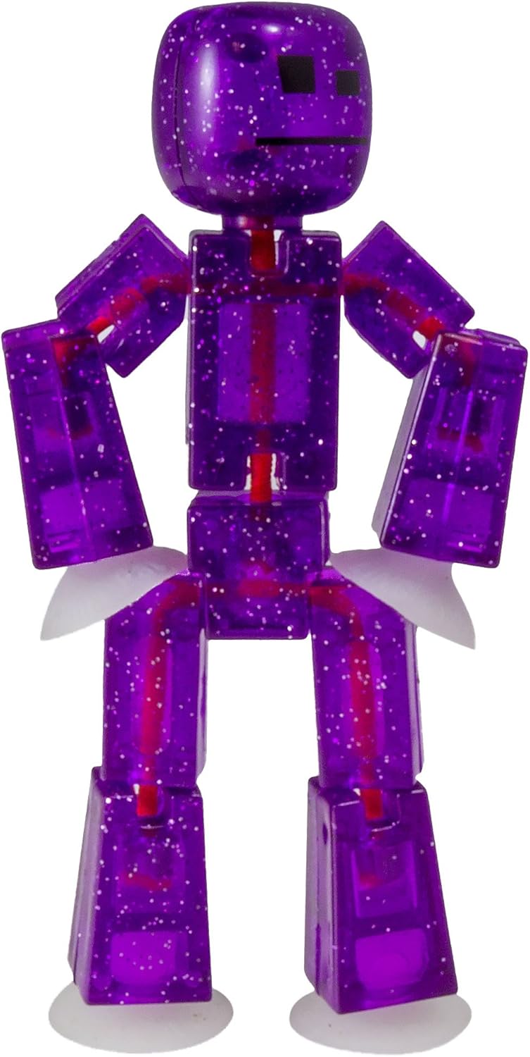 Stikbot, Translucent Sparkle Purple Stikbot Figure, 3 Inches : Amazon ...