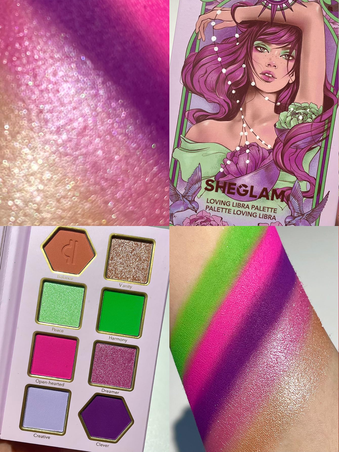 Wishly | SHEGLAM Glitter Metallic Eyeshadow Palette 8-Color High ...