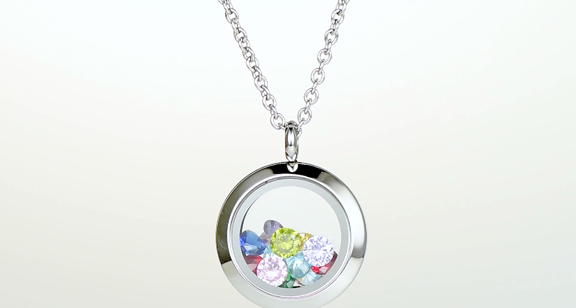 Watch EVERLEAD Living Memory Floating Round Locket Pendant Charms ...