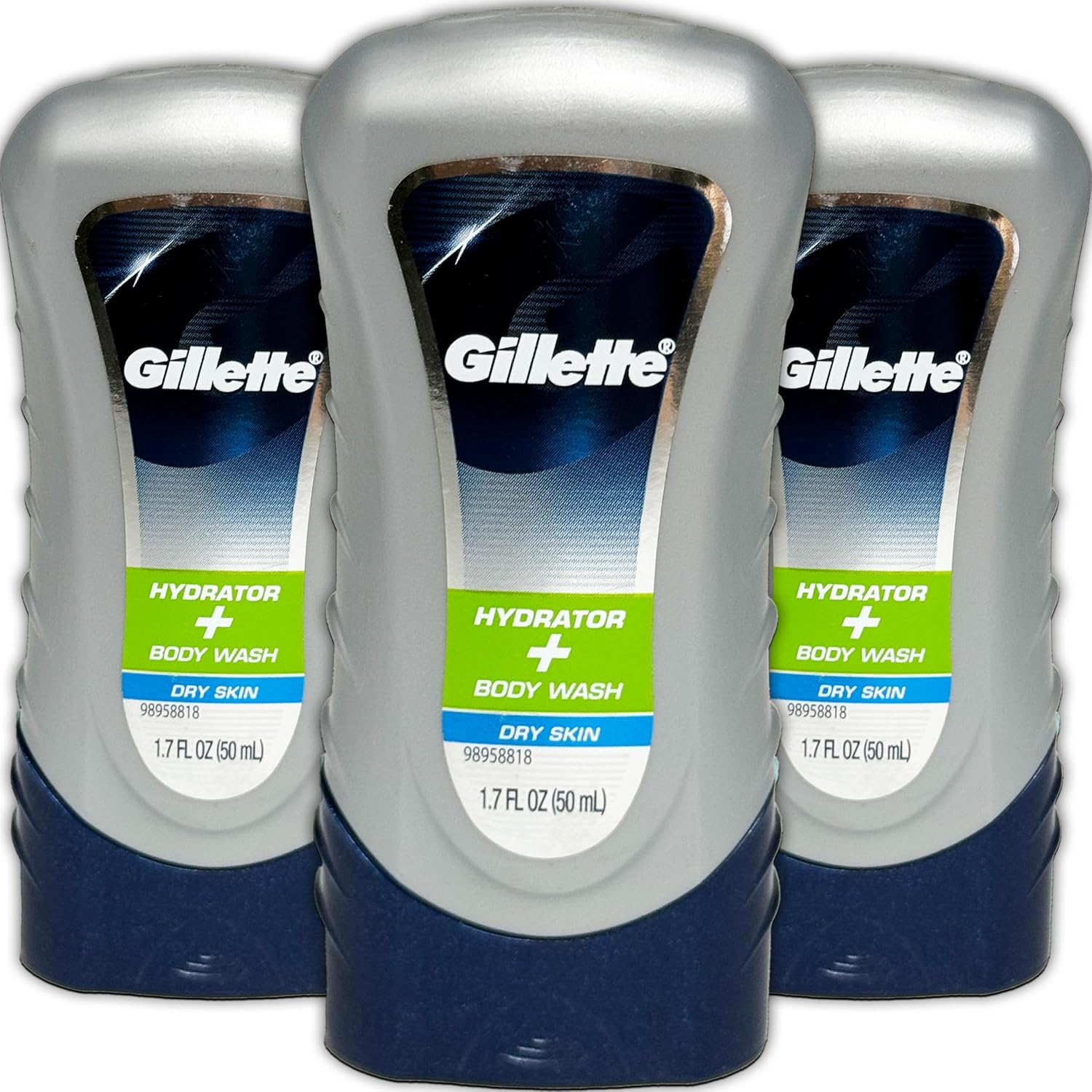 Amazon.com : Gillette Hydrator Body Wash for Men, 3 Pack Hydrating Body ...
