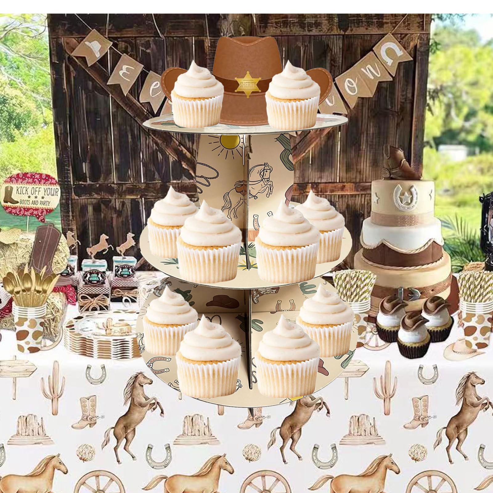 Cowboy Baby Shower Candy Table Sky Blue Cowboy Baby Shower Candy Bar