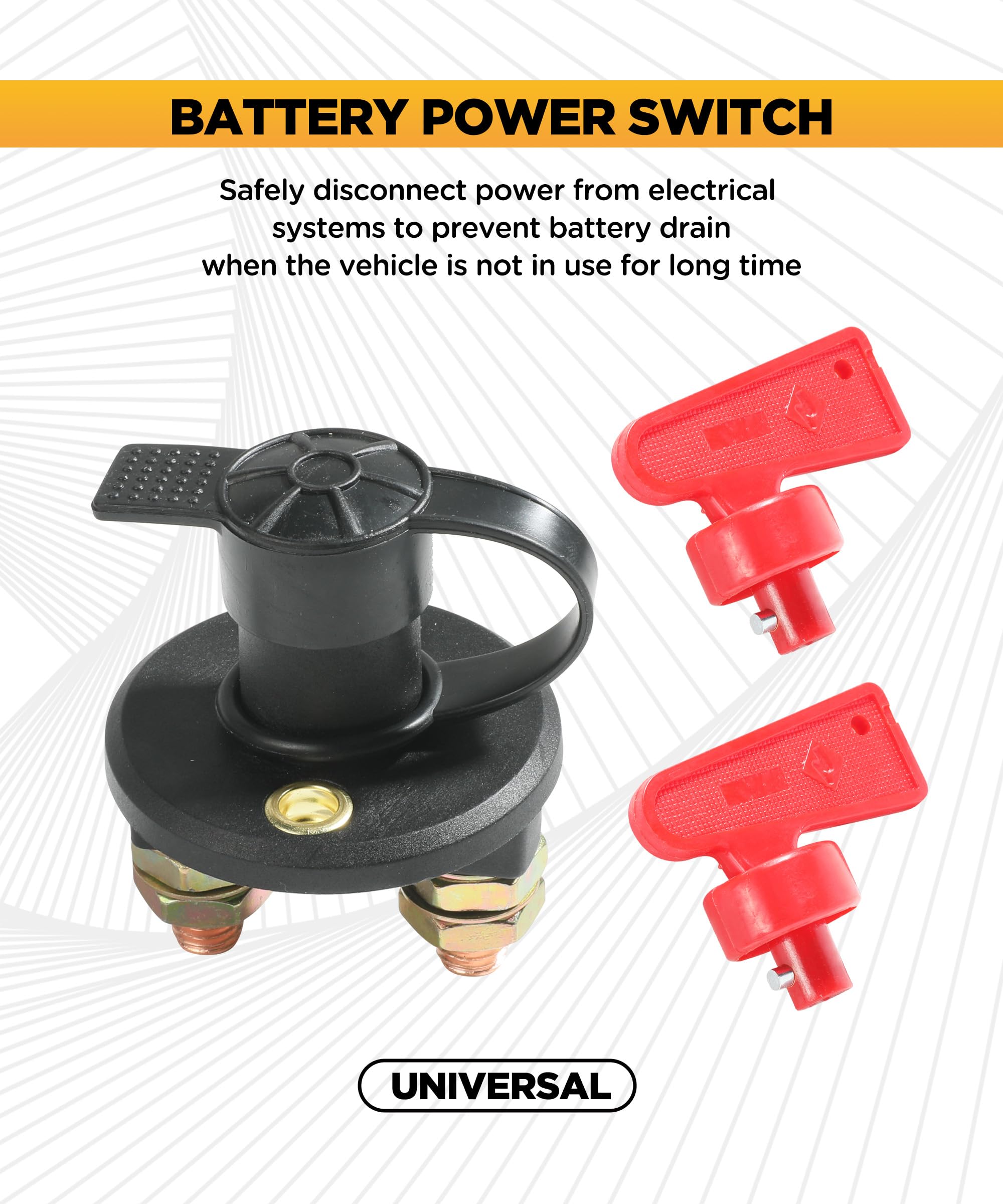 Snapklik.com : VARGTR Battery Disconnect Switch,12v/24v Battery Switch ...