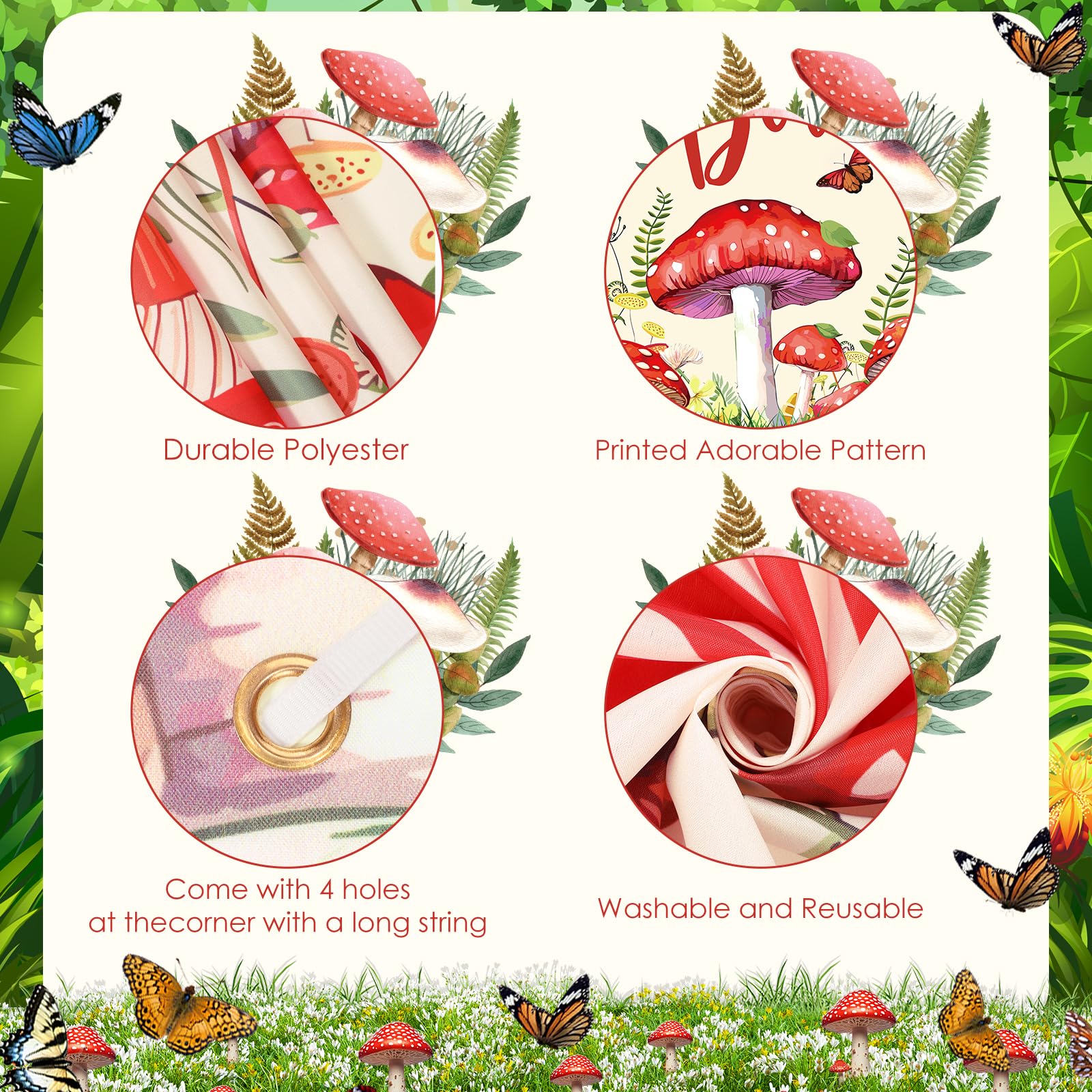 Snapklik.com : Mushroom Birthday Party Decorations, Mushroom Birthday ...