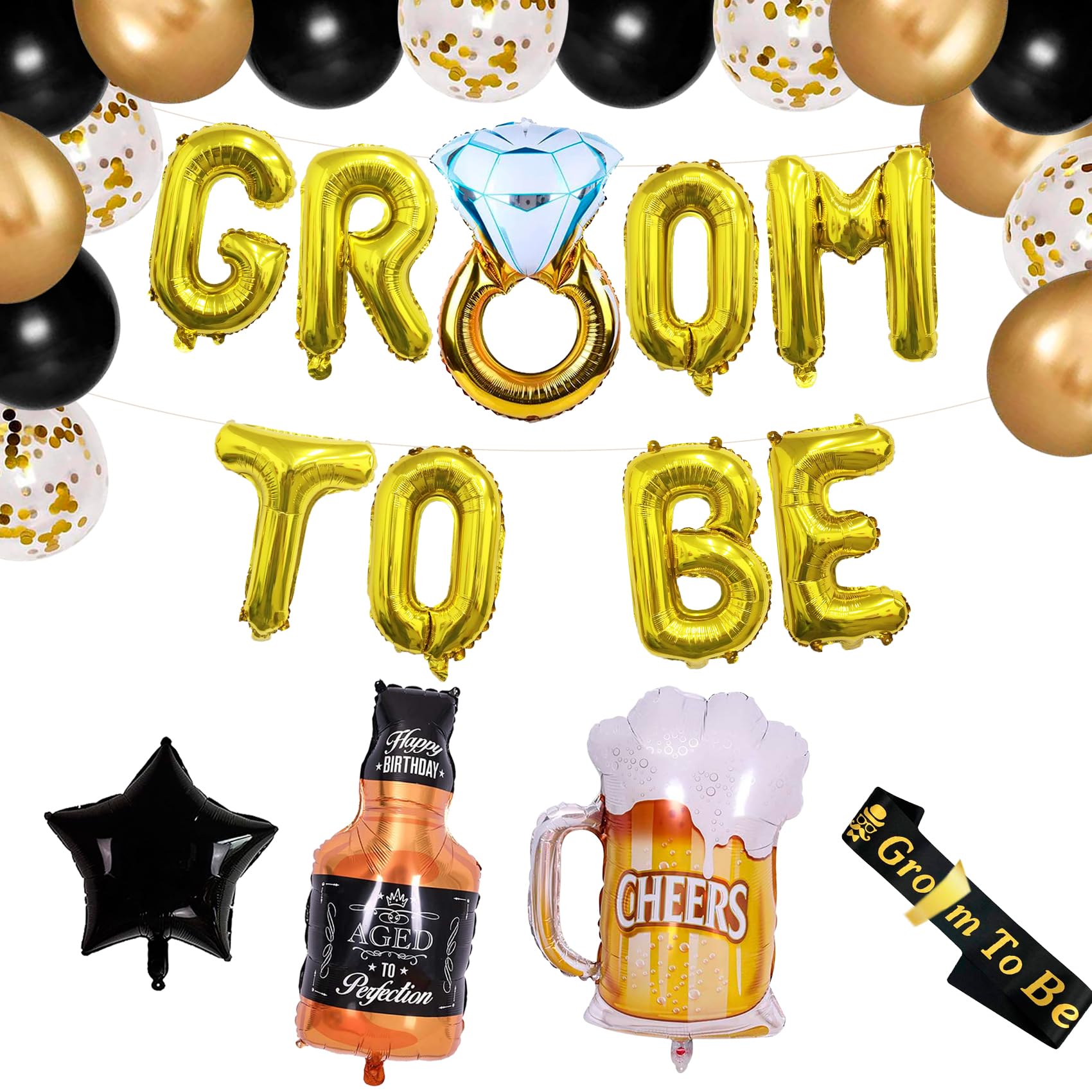 Amazon.com: Bachelor Party Decorations for Men – Bachelor Party Favors ...