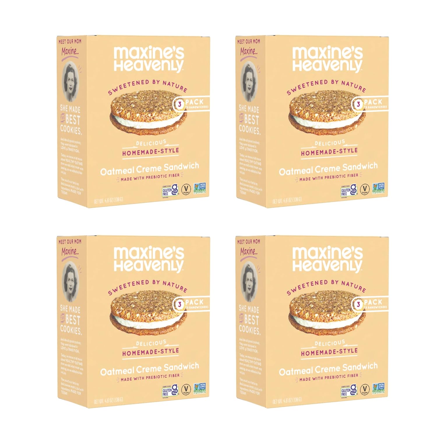 Amazon.com: Maxine's Heavenly Soft Baked Creme Sandwich Cookies ...