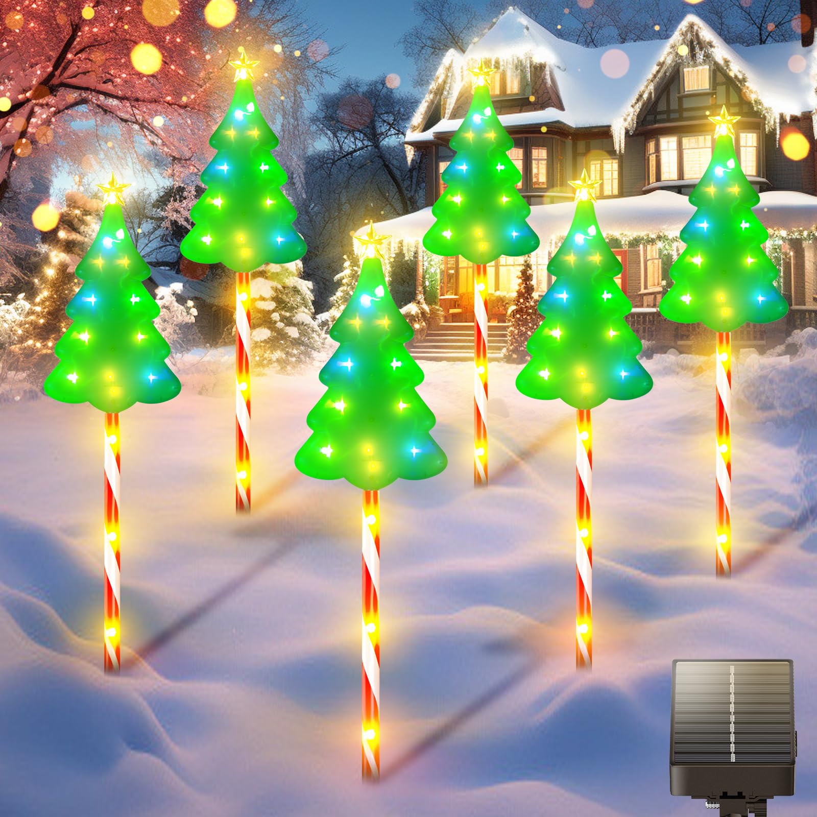 Amazon.com : Christmas Decorations Outside, 102LED Solar Christmas ...