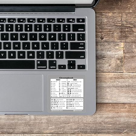 Amazon.com: SYNERLOGIC Chrome OS Reference Keyboard Shortcut Sticker ...