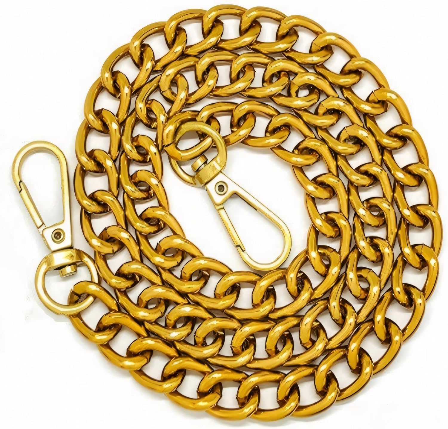 120cm/47.2in Antique Gold Metal Handbag Purse Chain Straps with Metal ...