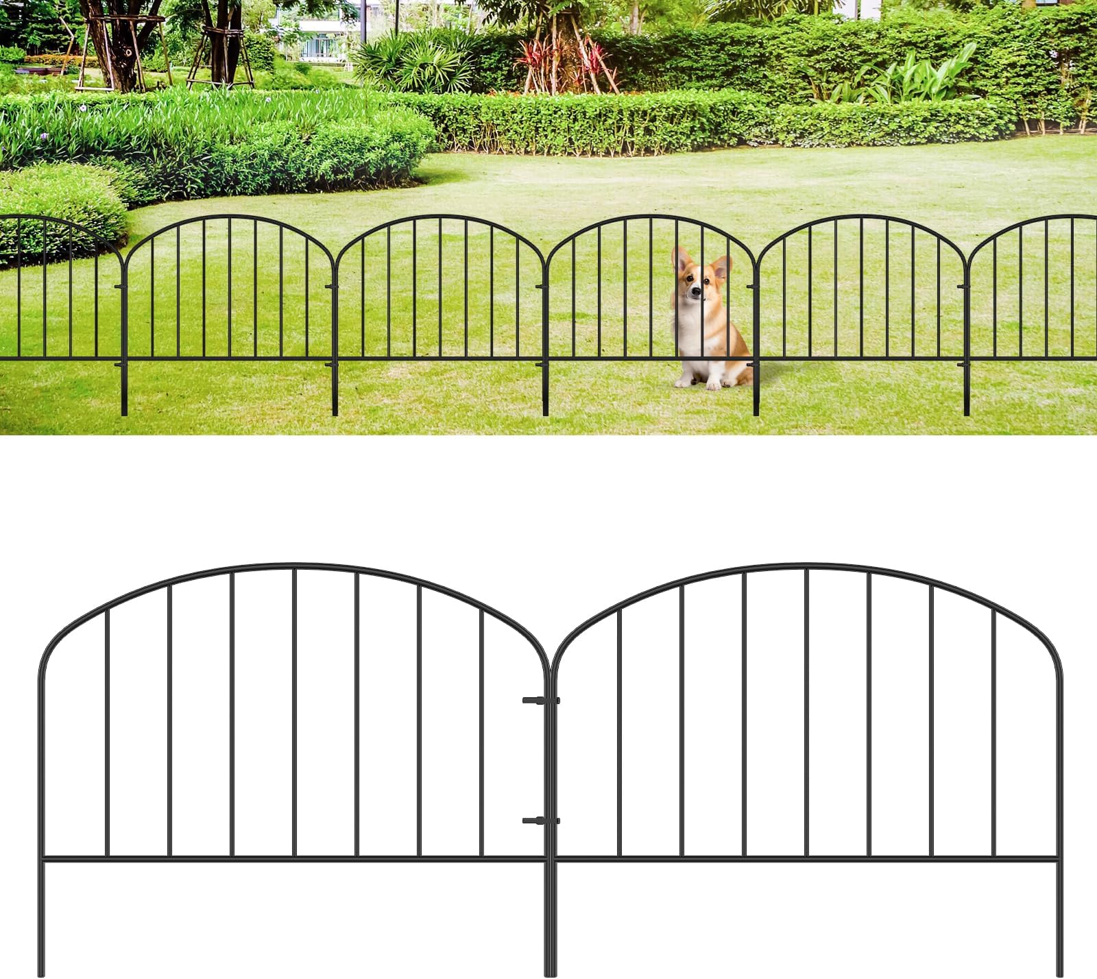 Amazon.com : Glamos 777009 18-Inch by 10-Foot White Folding Wire Fence ...
