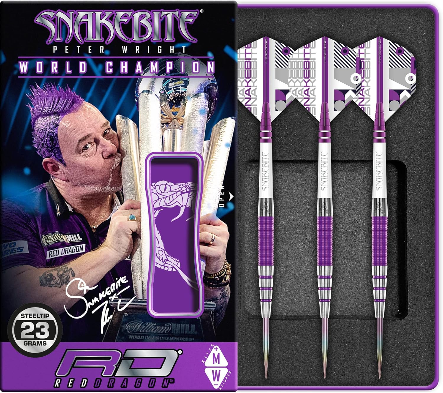 RED DRAGON Peter Wright Snakebite PL15 Medusa Professional Tungsten ...