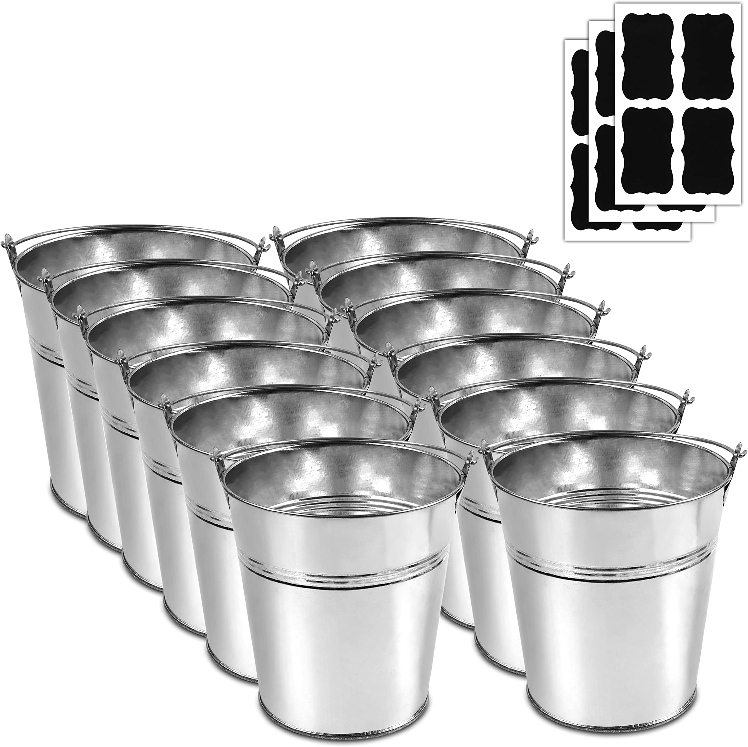 Amazon.com: Biugaaufai 22 Pack 4" Metal Mini Metal Bucket, Elegant ...