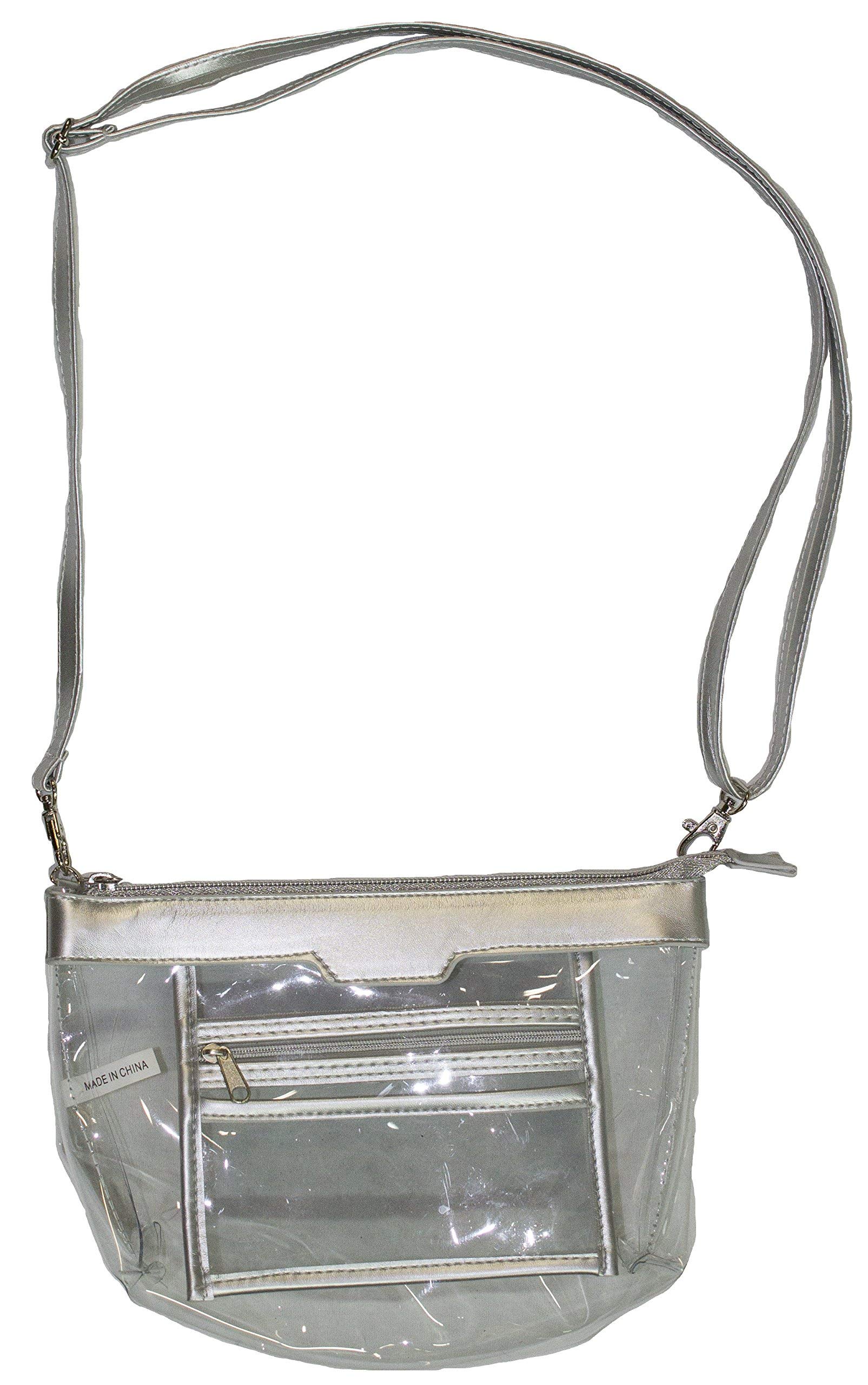 Clear Plastic Stadium Style Shoulder Bag: Handbags: Amazon.com