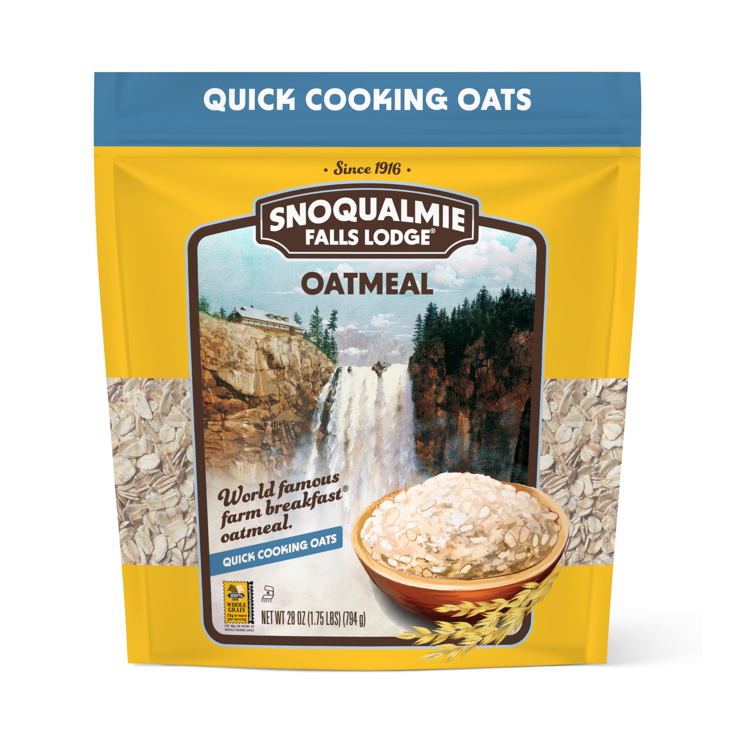 Amazon.com : Snoqualmie Falls Lodge Quick Cooking Oatmeal, 28 OZ (Pack ...